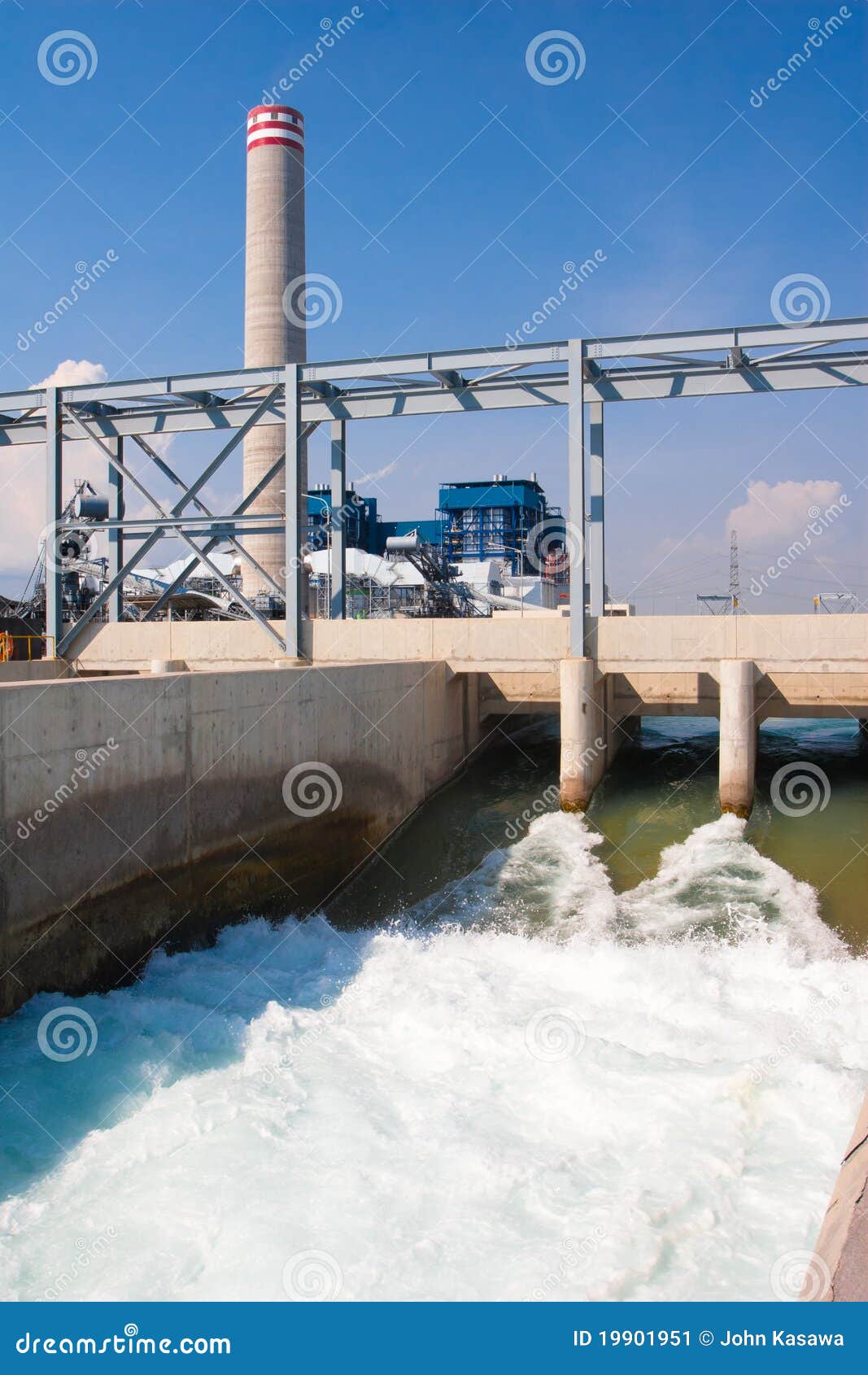 Watergate in the Generator Power Plant Stock Image - Image of biology ...