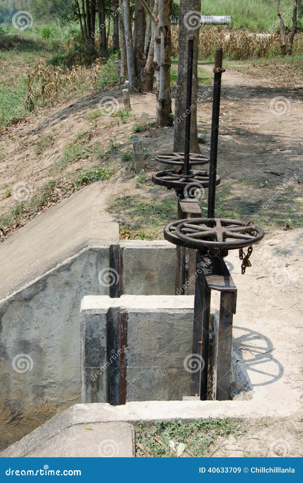 Water gate stock image. Image of river, engineering, construction ...