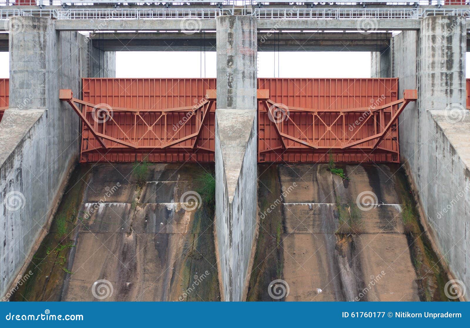 Water gate at the dam stock image. Image of electric - 61760177