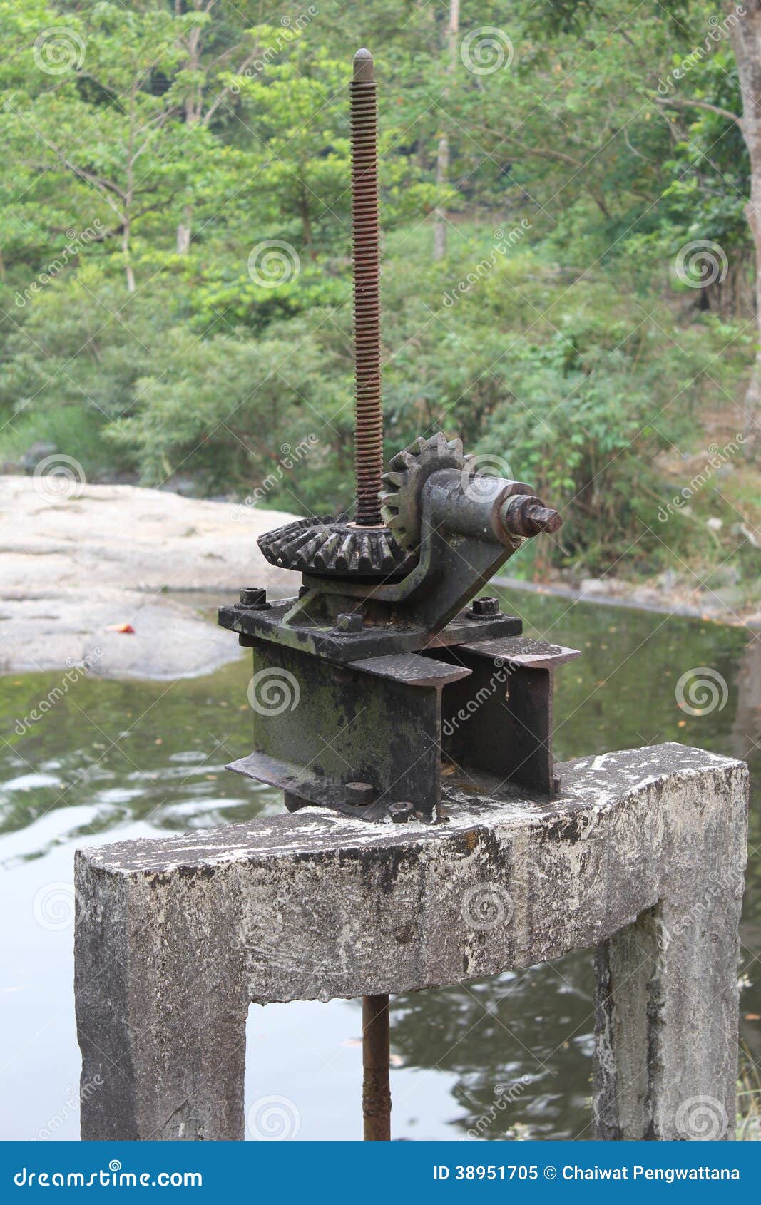 Water gate stock image. Image of dynamics, structure - 38951705