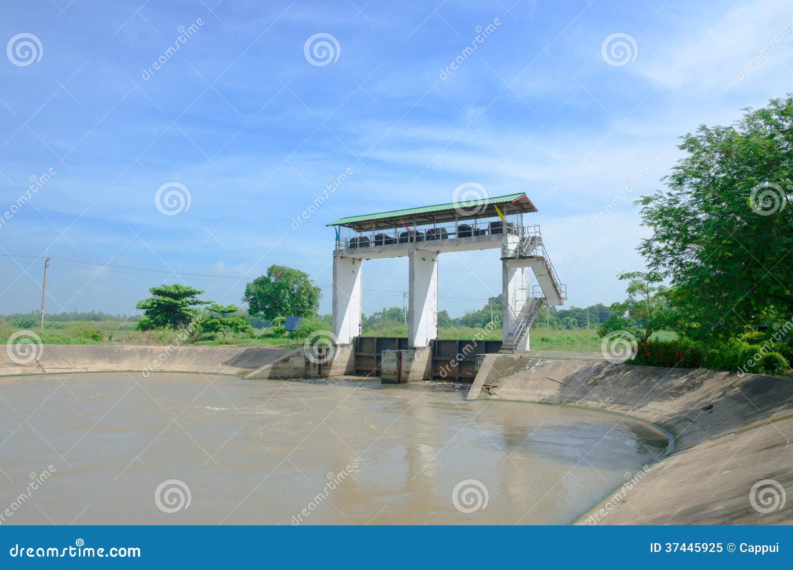 Water gate stock image. Image of gate, harvest, plant - 37445925