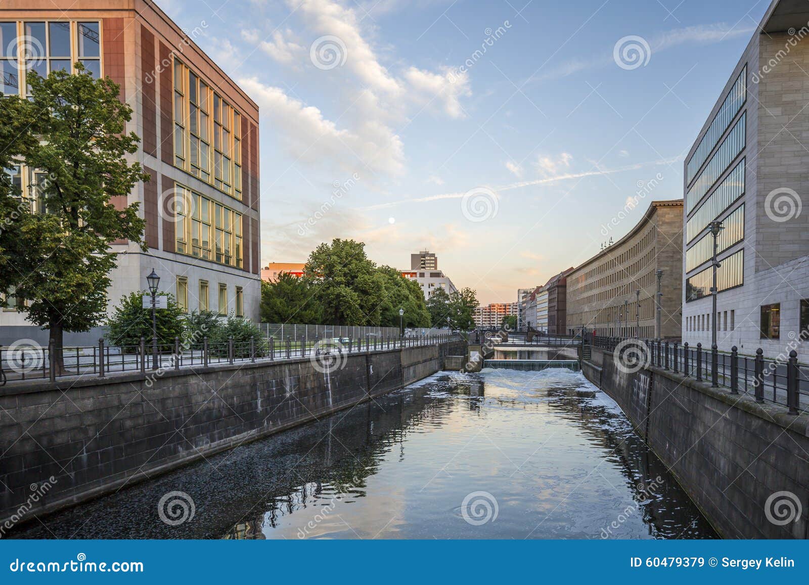 Water gateway in Berlin. stock image. Image of facade - 60479379