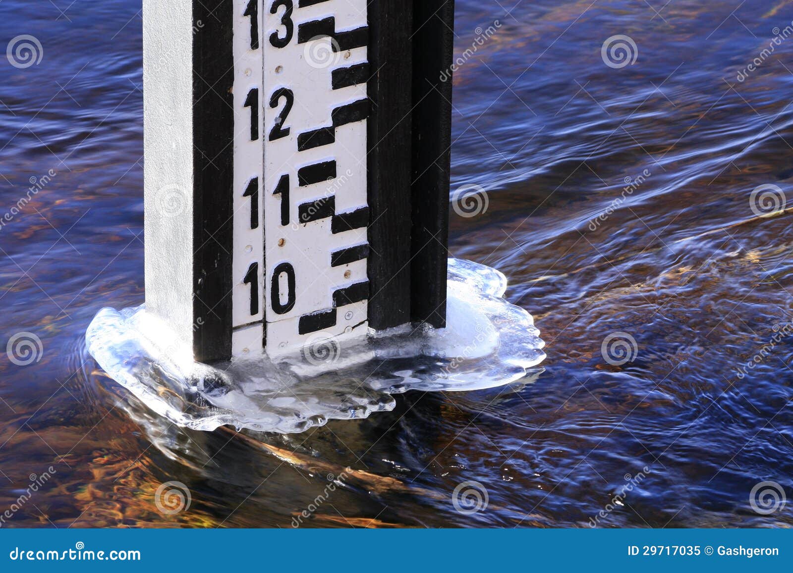 Water gauge stock image. Image of flood, immerse, profoundness - 29717035