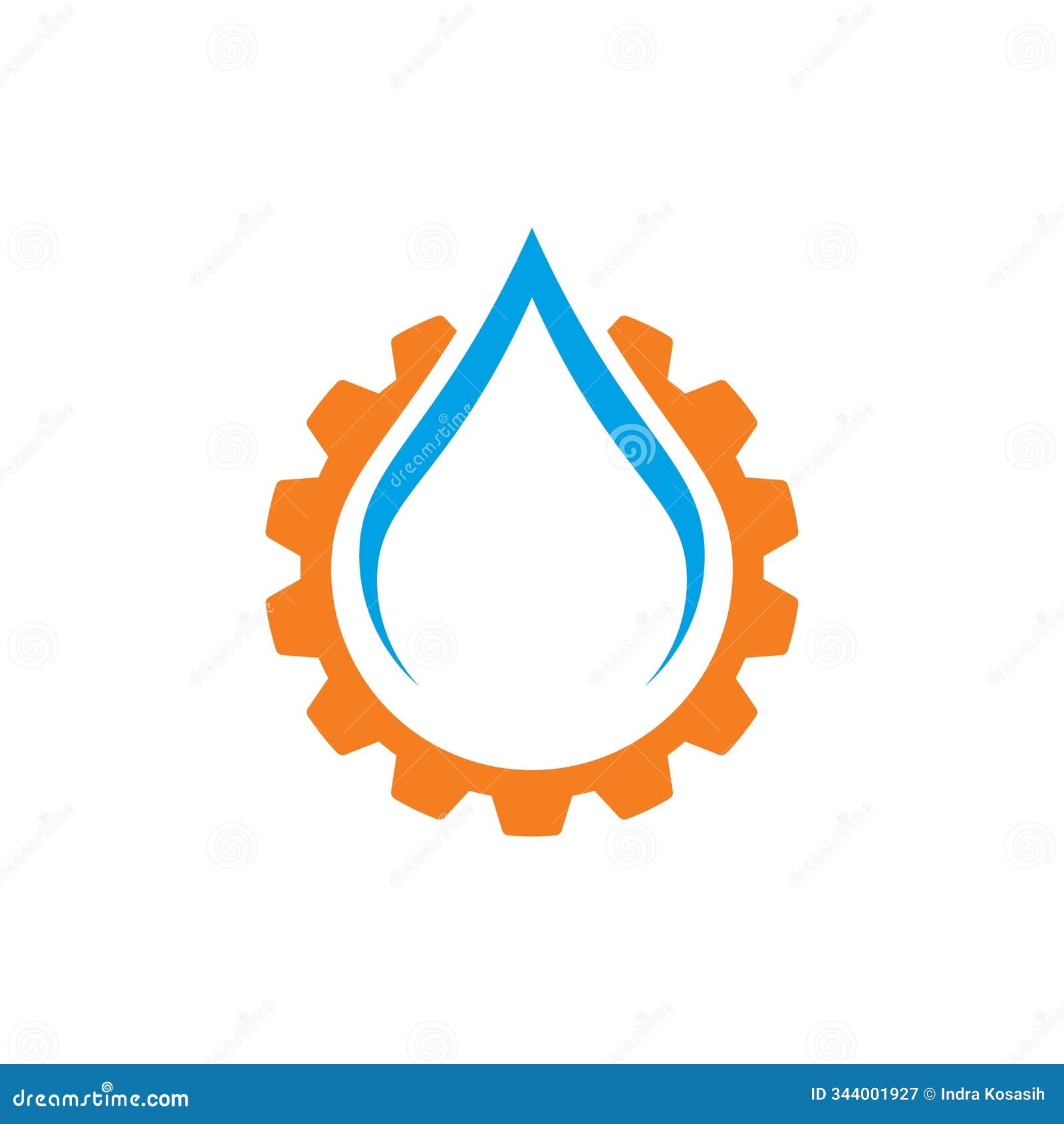 Water Gear Logo Vector. Water Icon Logo Vector, Gear Logo Vector Icon ...