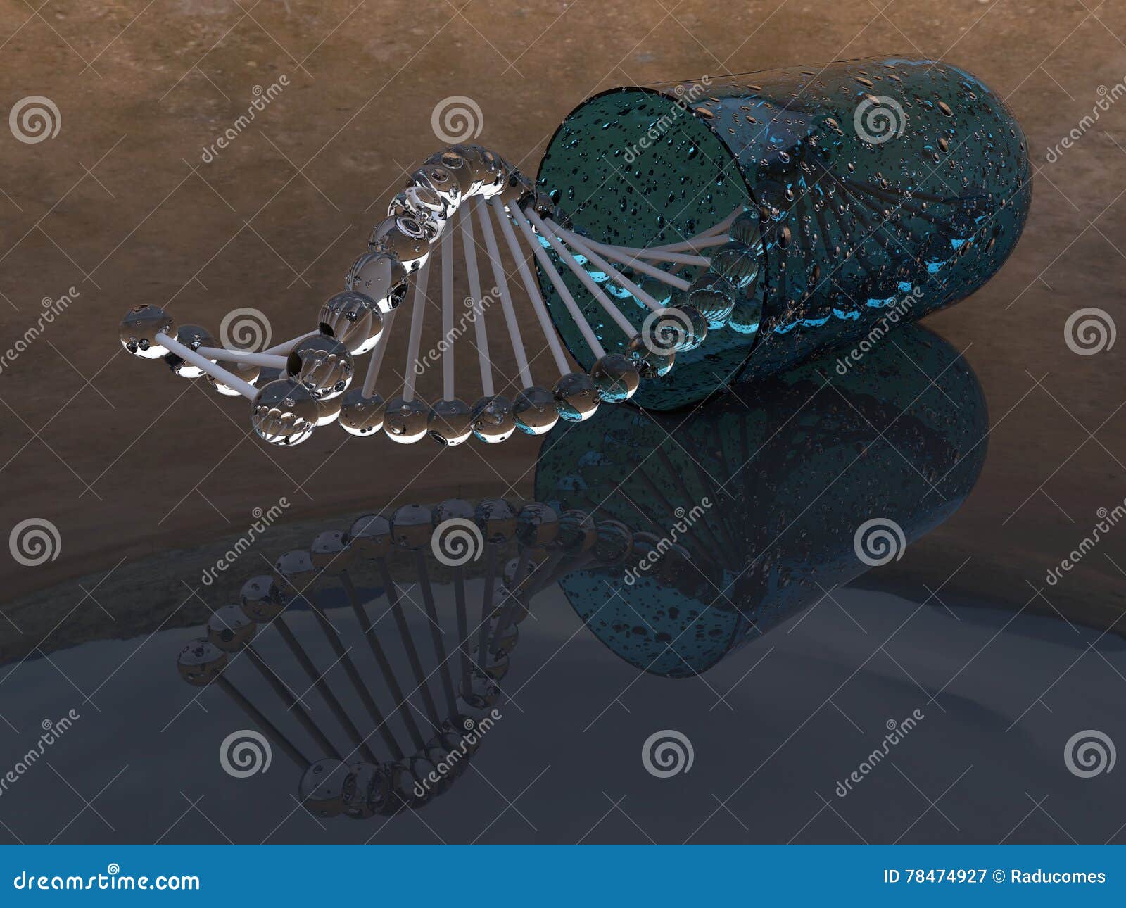 Water gene capsule concept stock illustration. Illustration of drug ...