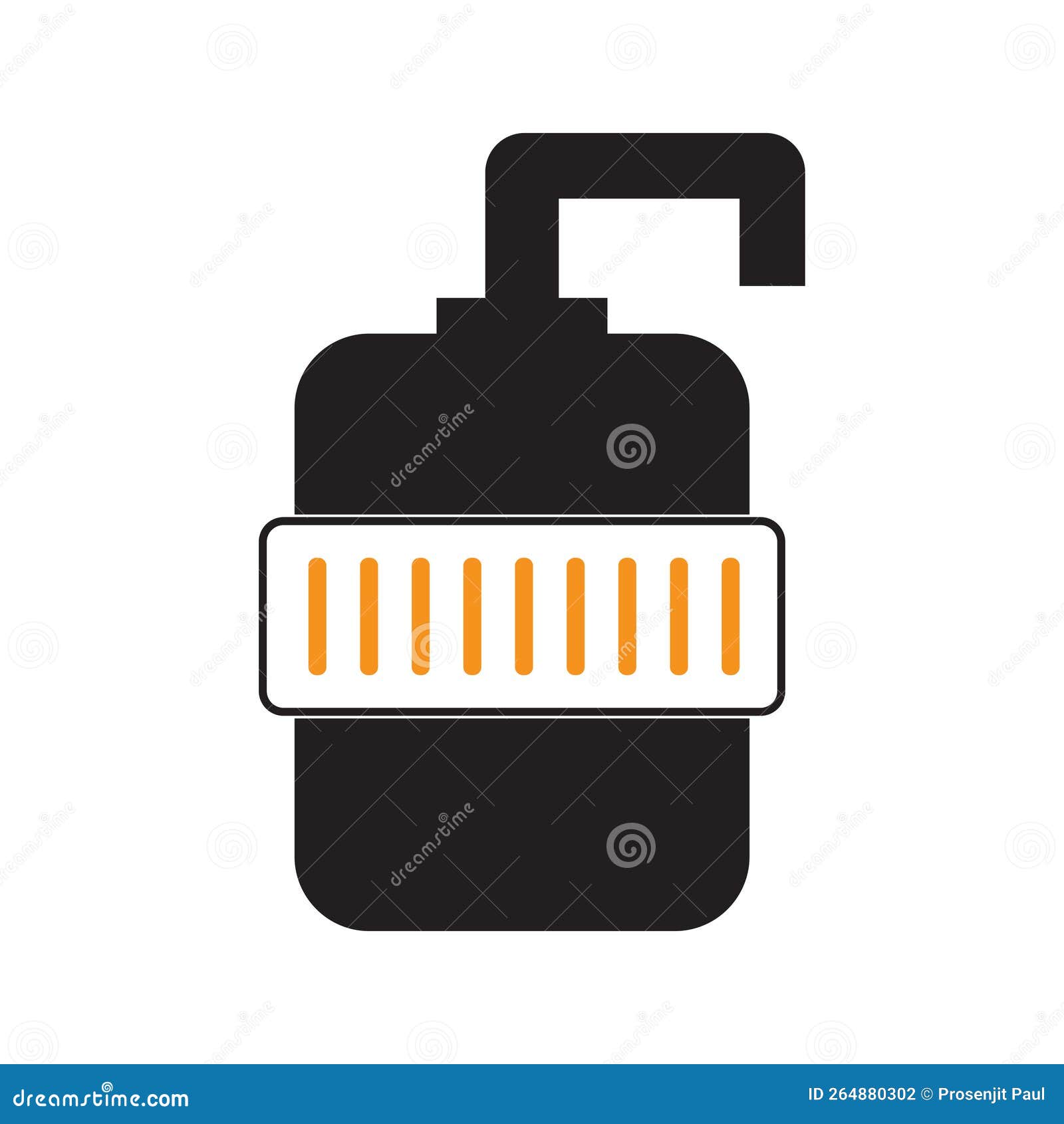 Water geyser icon stock vector. Illustration of tank - 264880302
