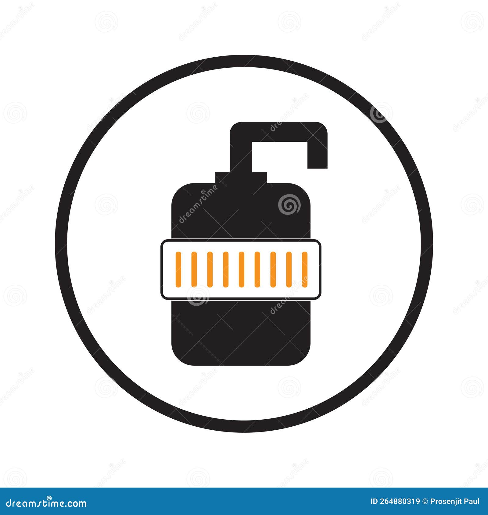 Water geyser icon stock vector. Illustration of design - 264880319