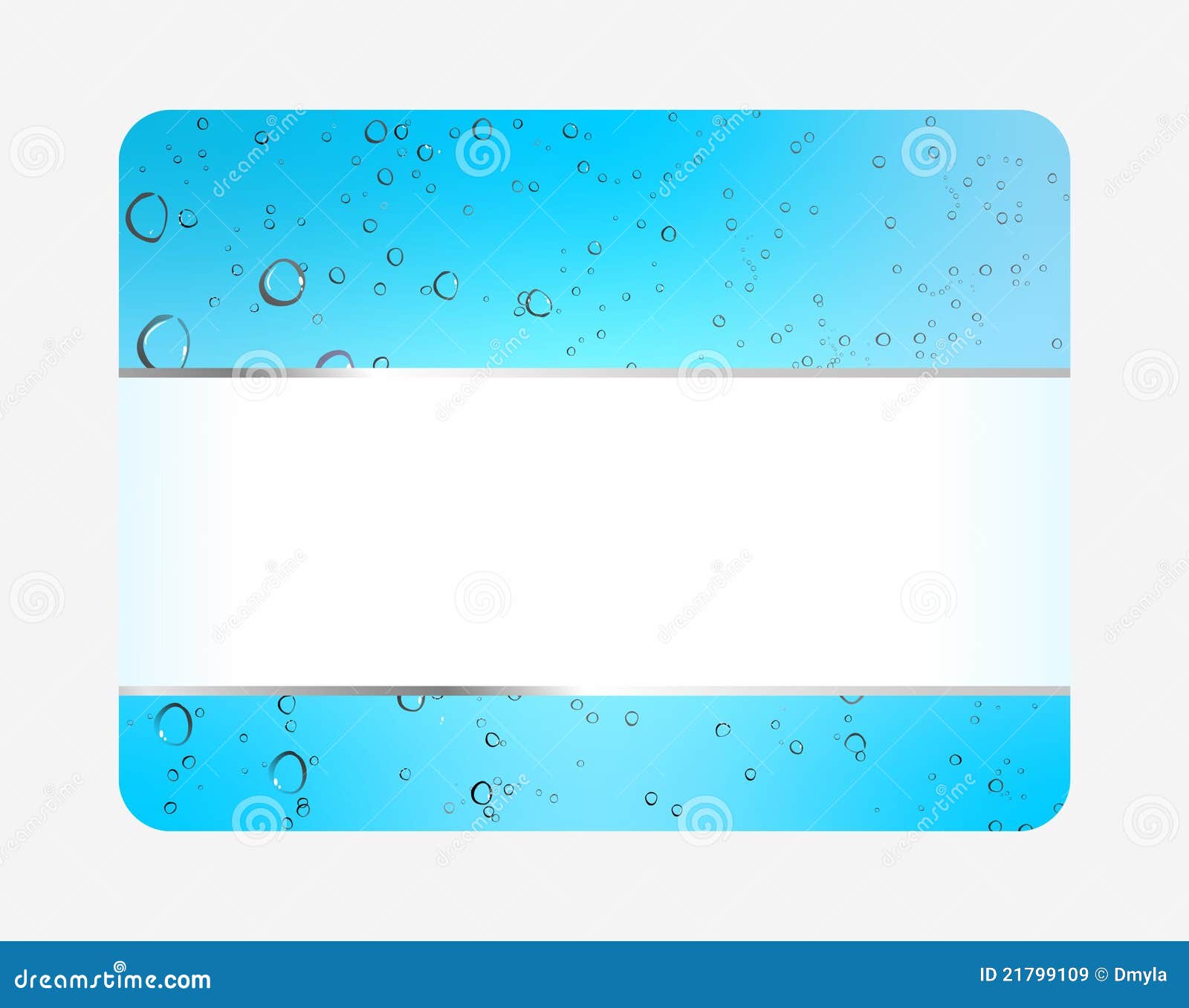 Water gift card stock vector. Illustration of decoration - 21799109