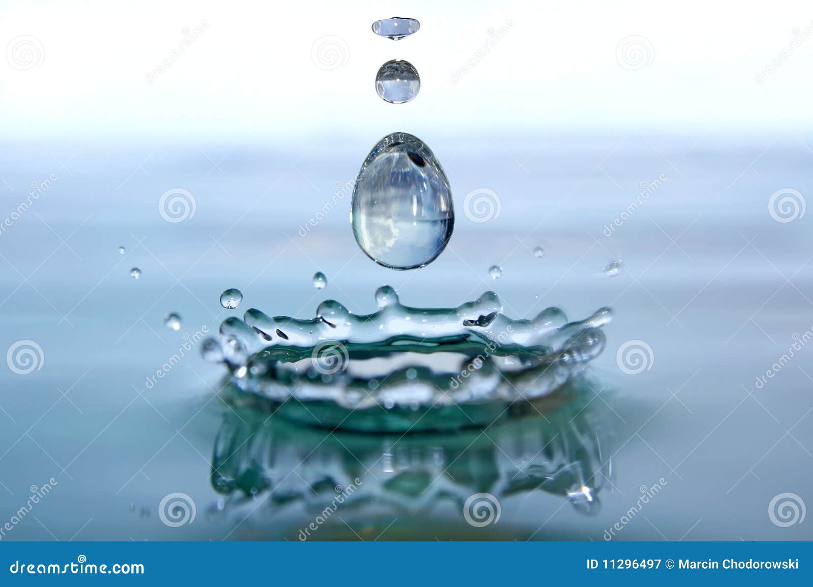 Water glass. stock image. Image of clean, blue, drop - 11296497