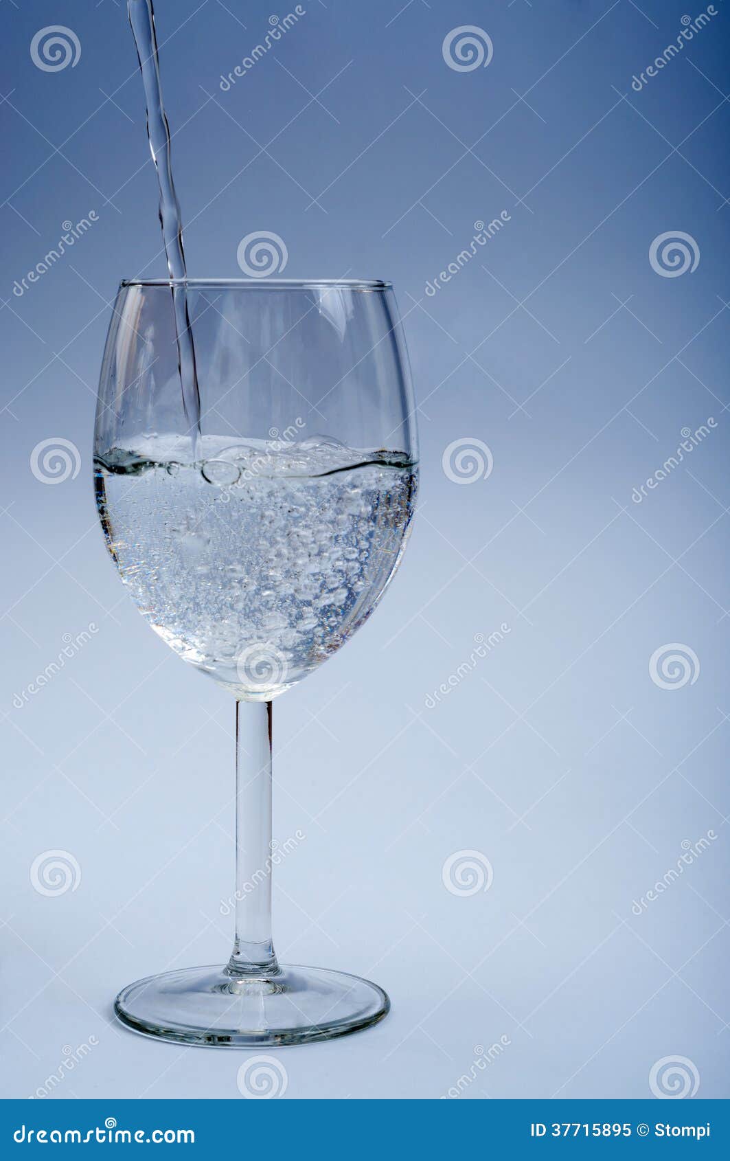 Water in glass stock image. Image of water, glass, pouring - 37715895