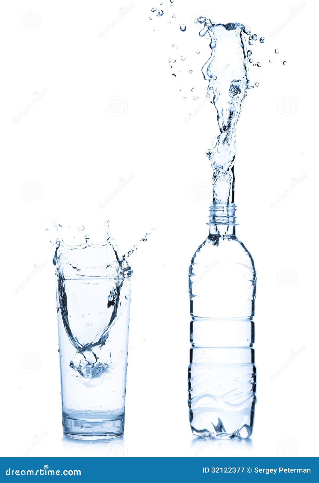 Water glass and bottle stock image. Image of cocktail - 32122377