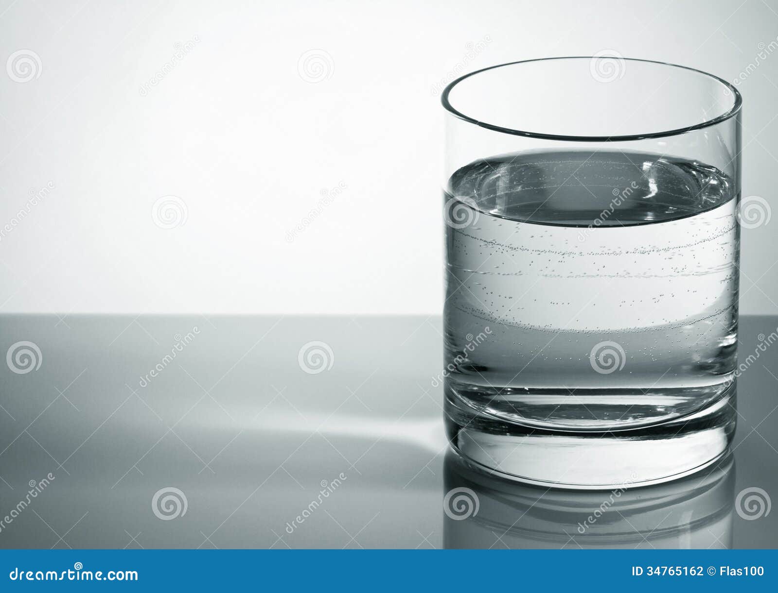 Water glass with bubbles stock photo. Image of bubble - 34765162