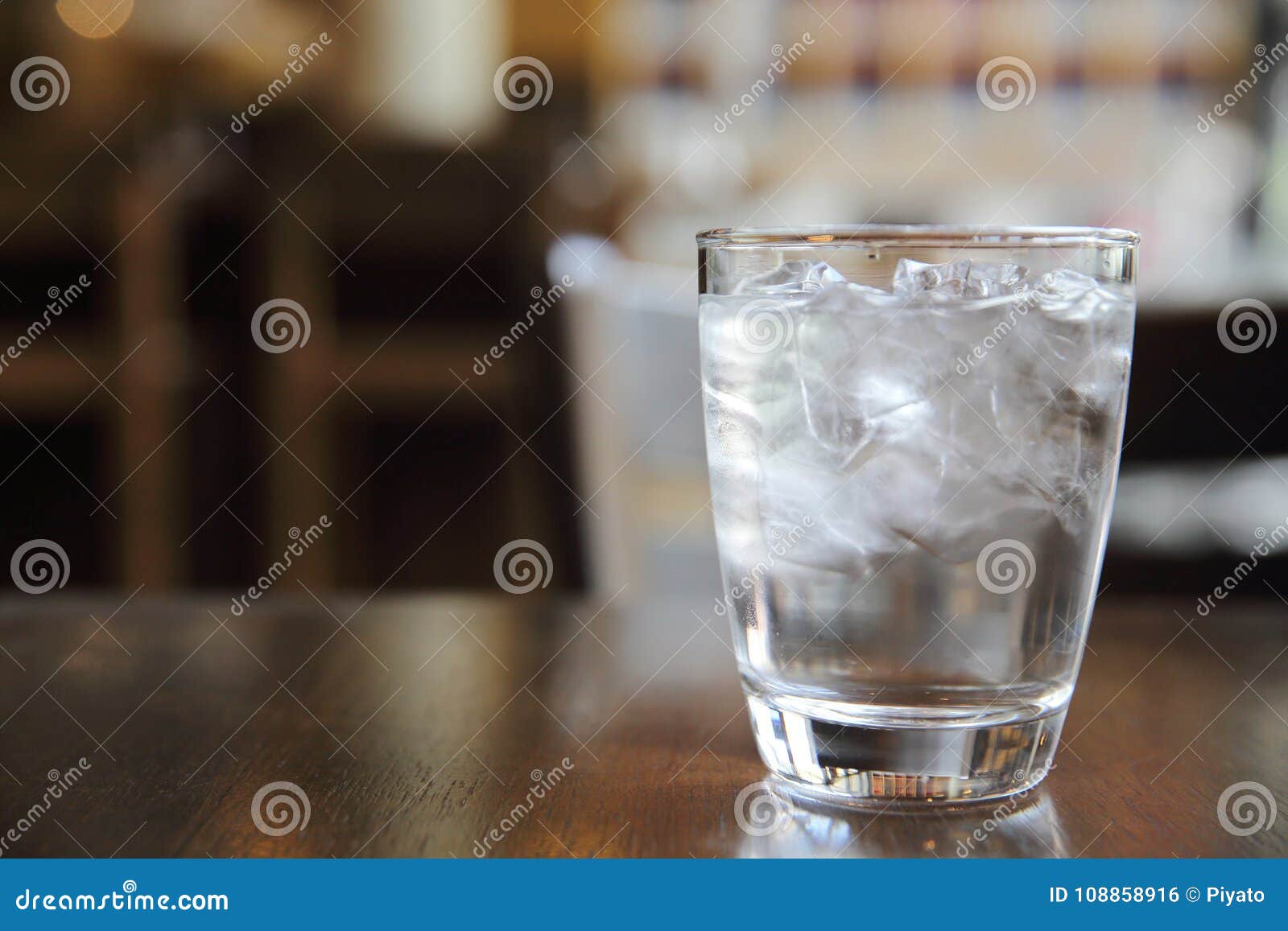 Water glass in restaurant stock photo. Image of fresh - 108858916