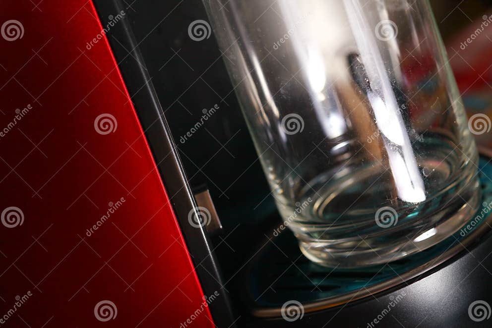 Water glass scene. stock image. Image of appliance, coffeemaker - 110281369