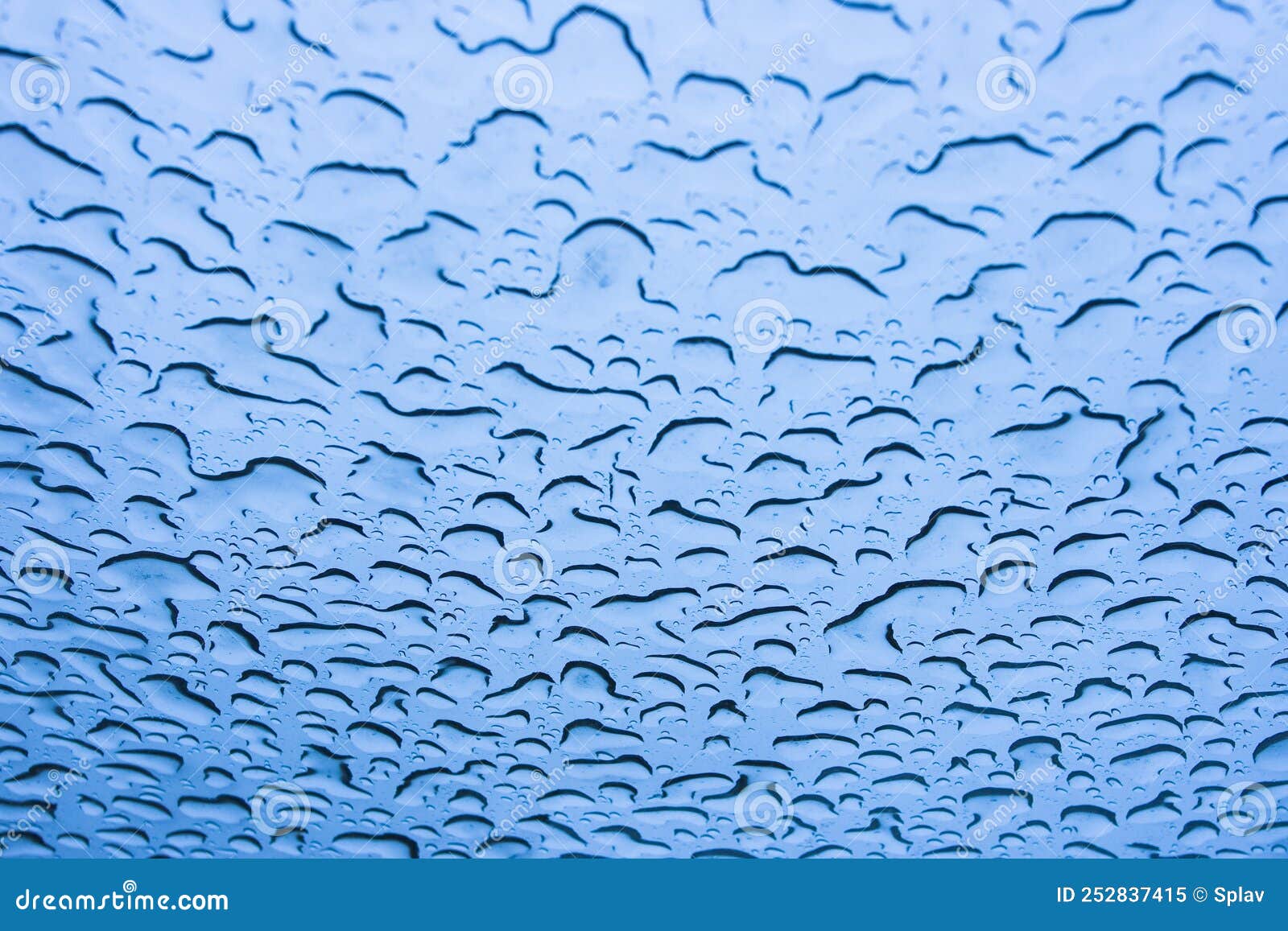 Water on Glass Texture Original Beautiful Blue Design Pattern Stock ...