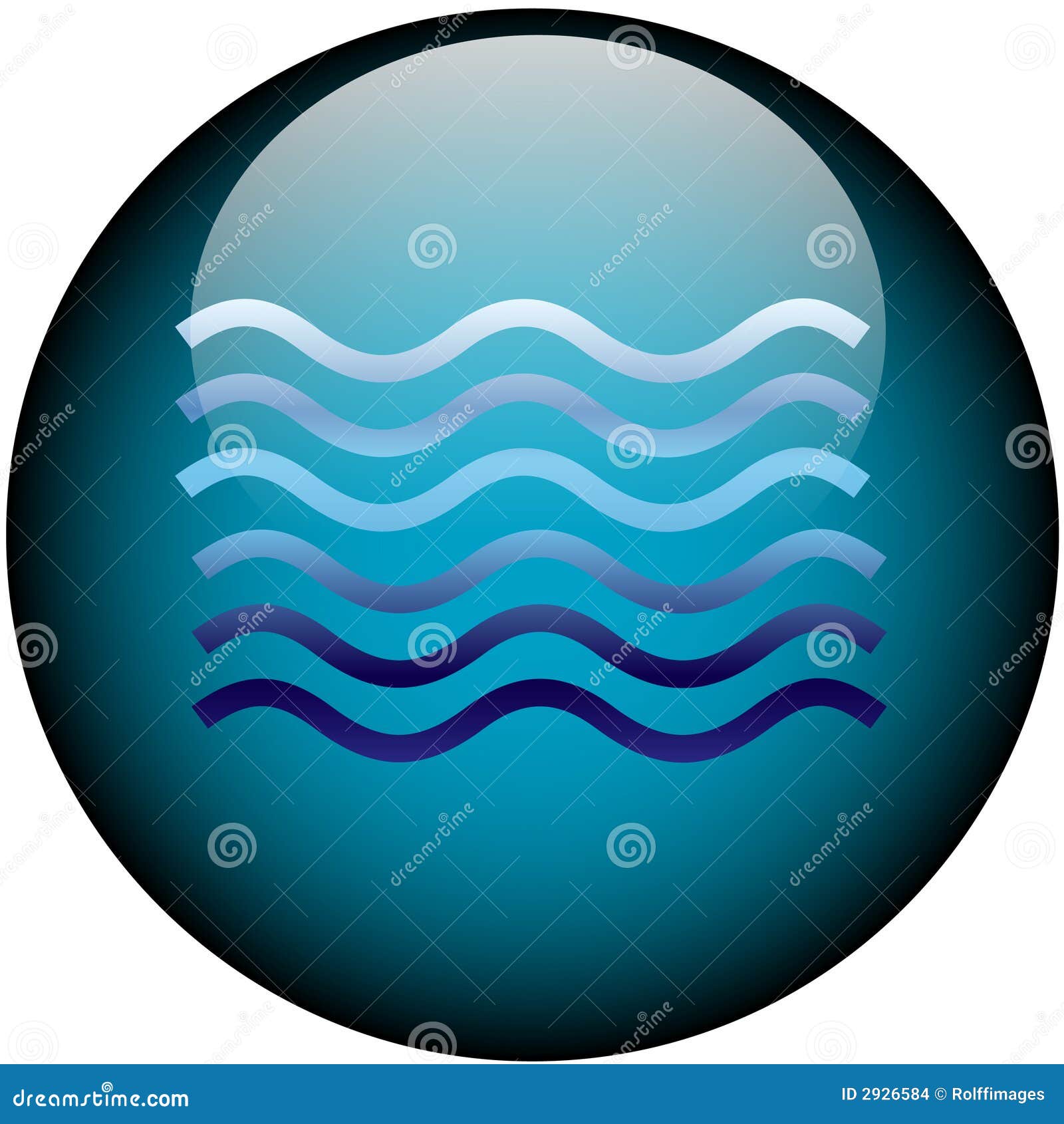 Water Glass Web Button stock illustration. Illustration of network ...