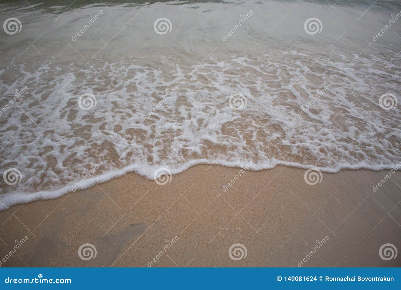 View of Sea, Water on the Gold Sand Stock Photo - Image of nature ...