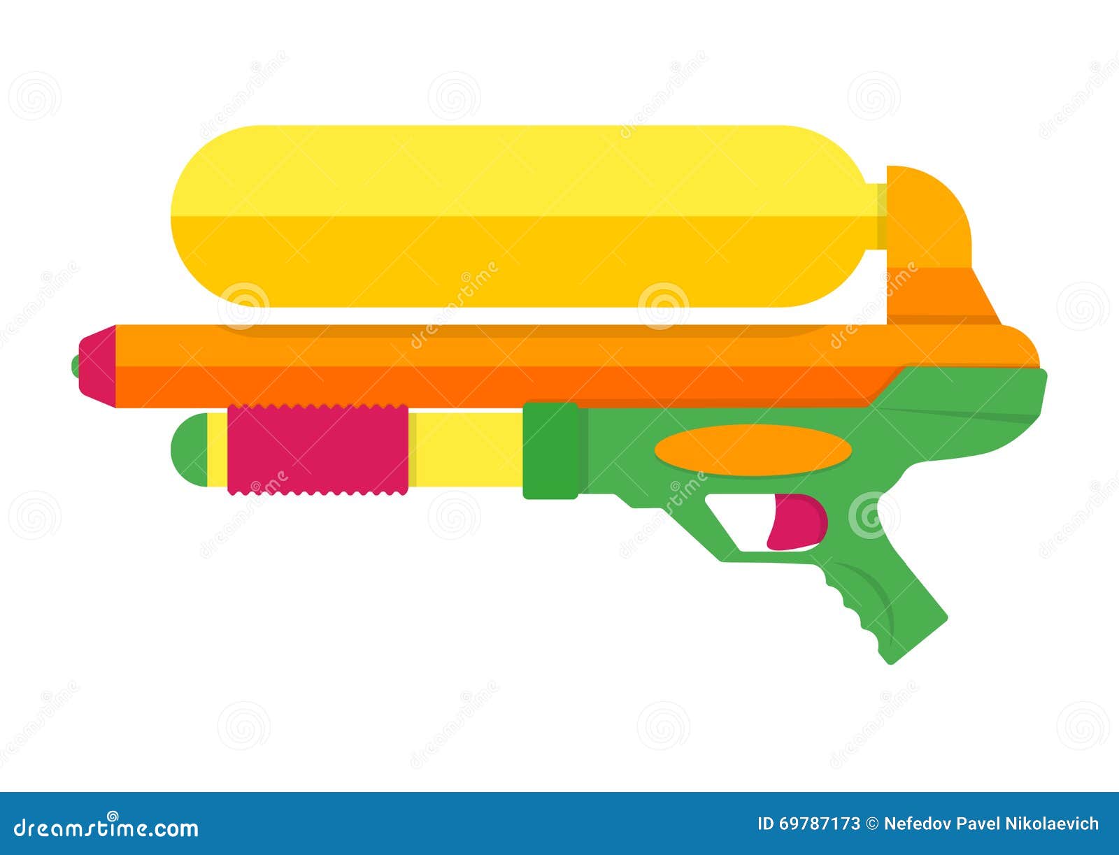 Water Gun Vector Illustration. Stock Vector - Illustration of childhood ...