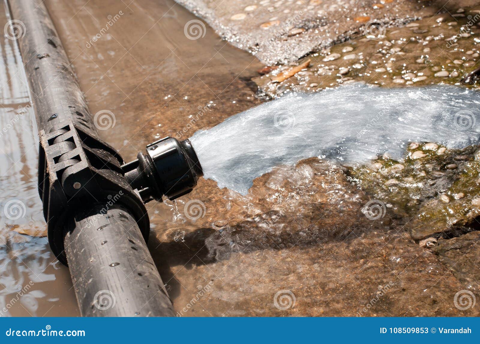 Water Gushing From Open Bible - Black Background Royalty-Free Stock ...