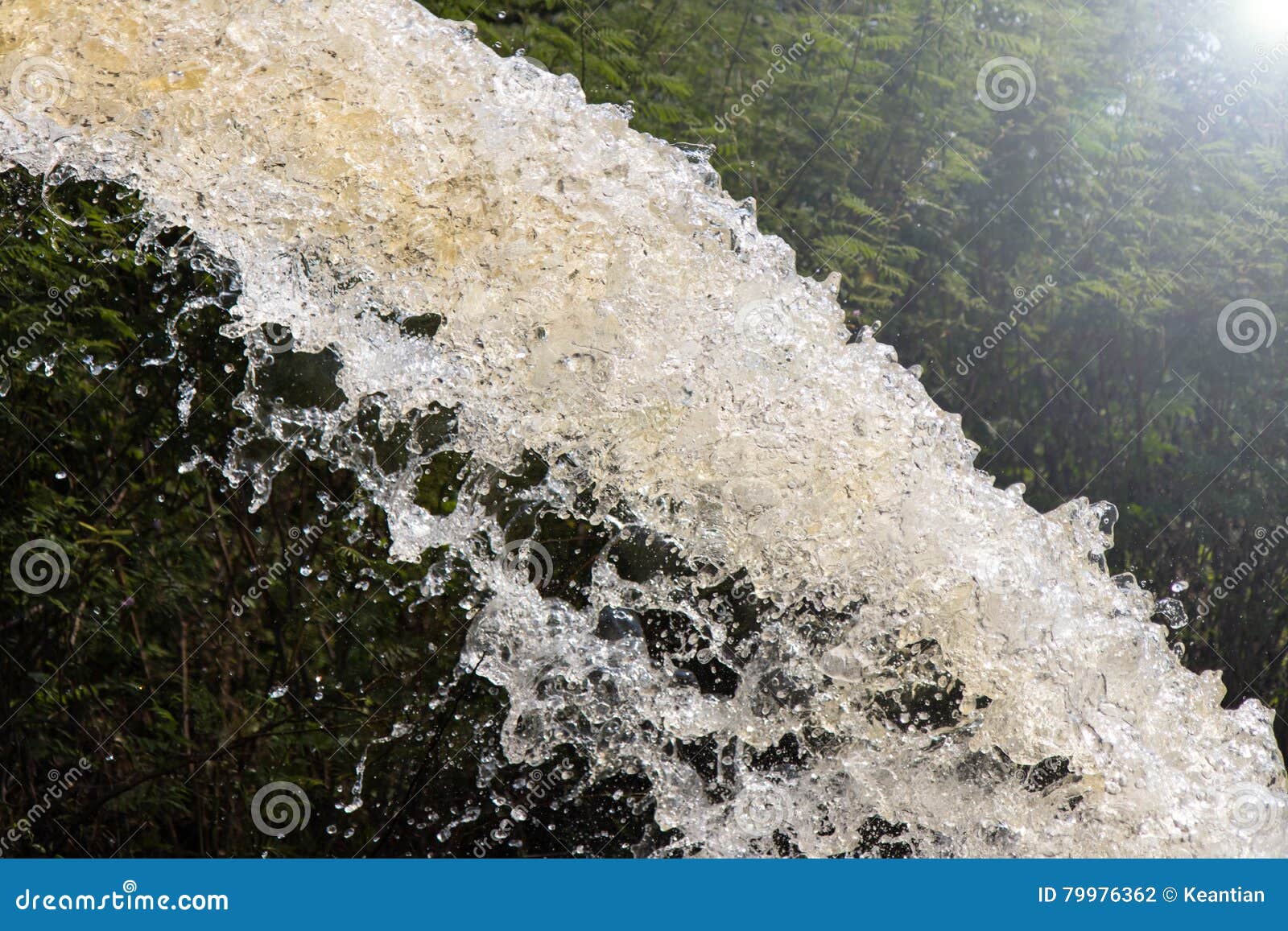 Water gushing splash. stock photo. Image of industrial - 79976362