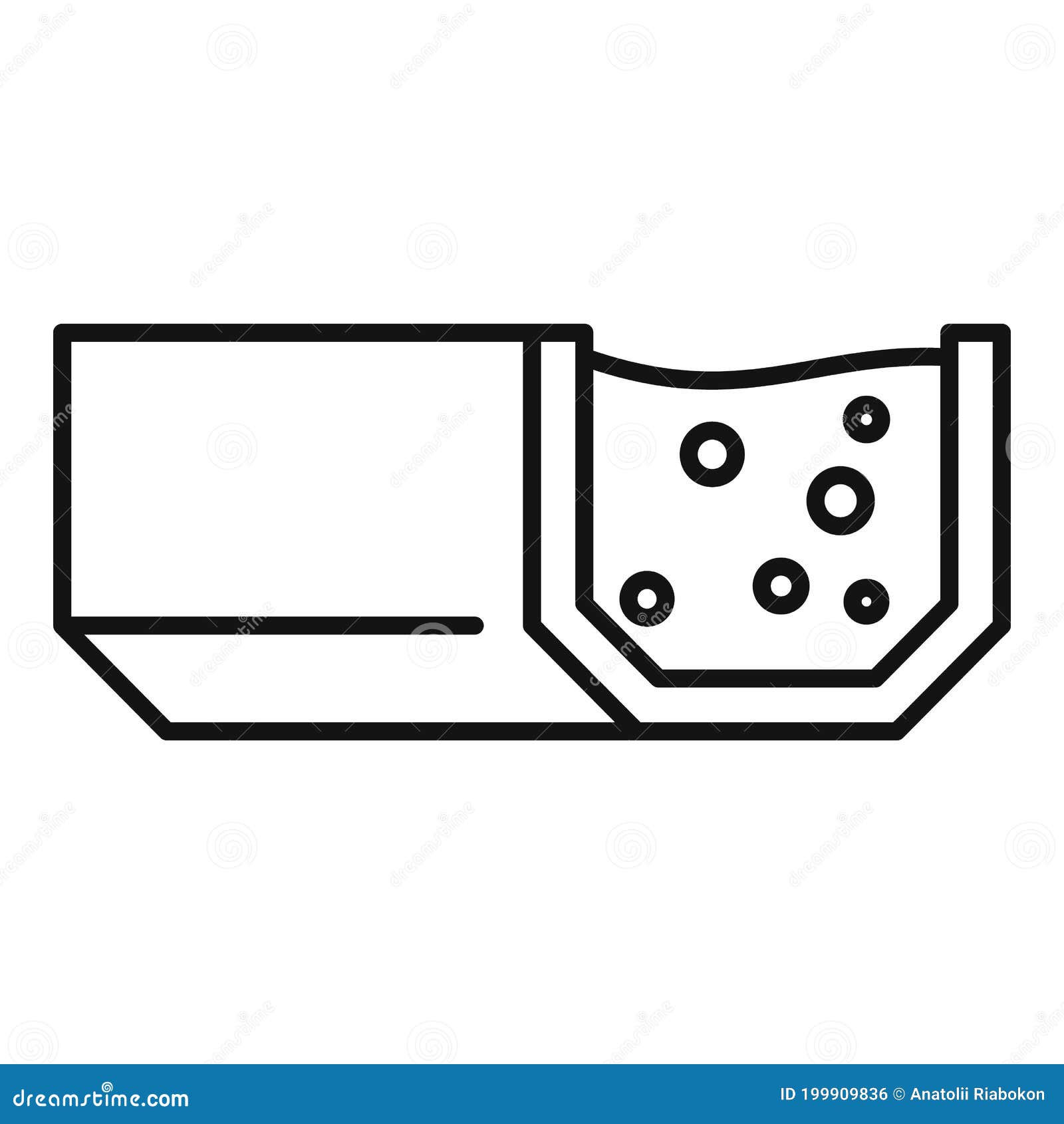 Water Gutter Icon, Outline Style Stock Vector - Illustration of ...