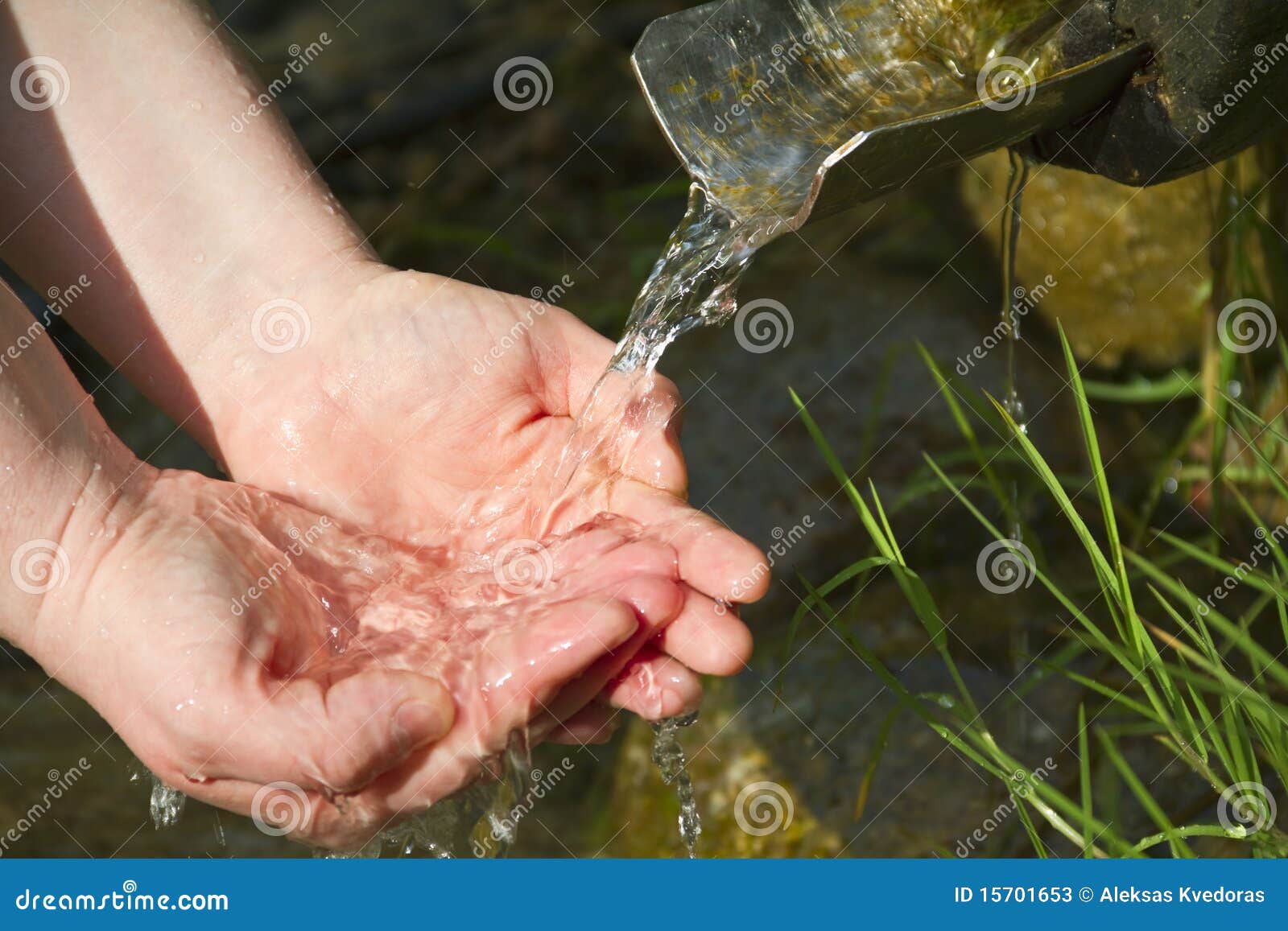 Water in hand stock image. Image of horizontal, falling - 15701653