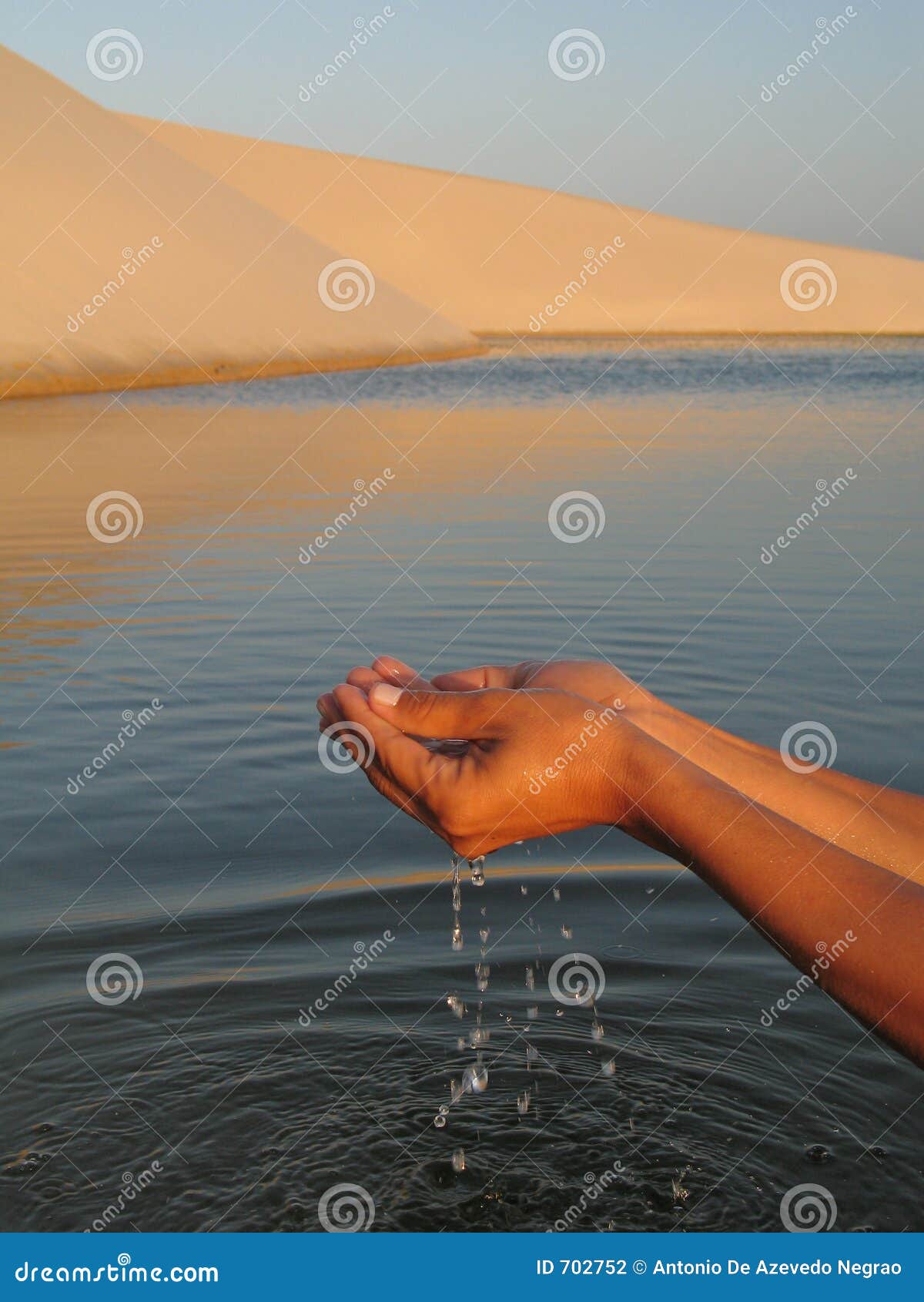 Water hand stock photo. Image of lagoon, dune, desert, water - 702752