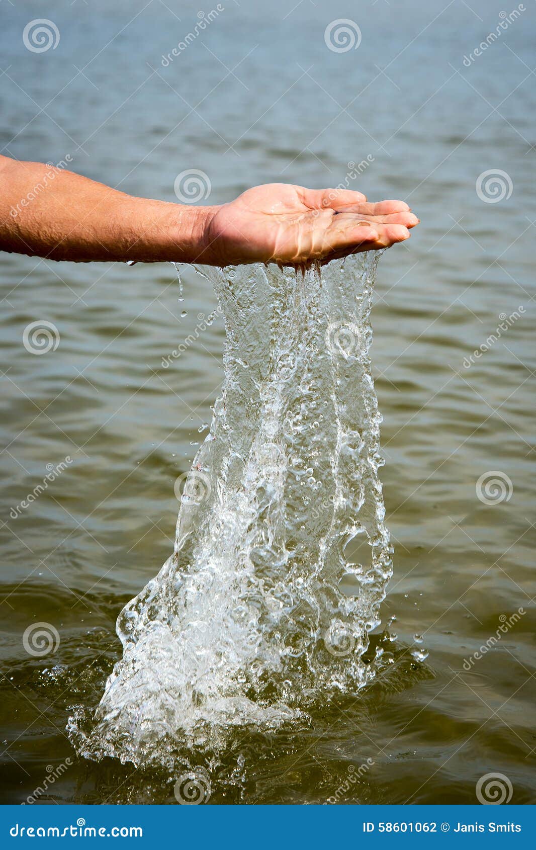 Water and hand. stock photo. Image of person, purity - 58601062