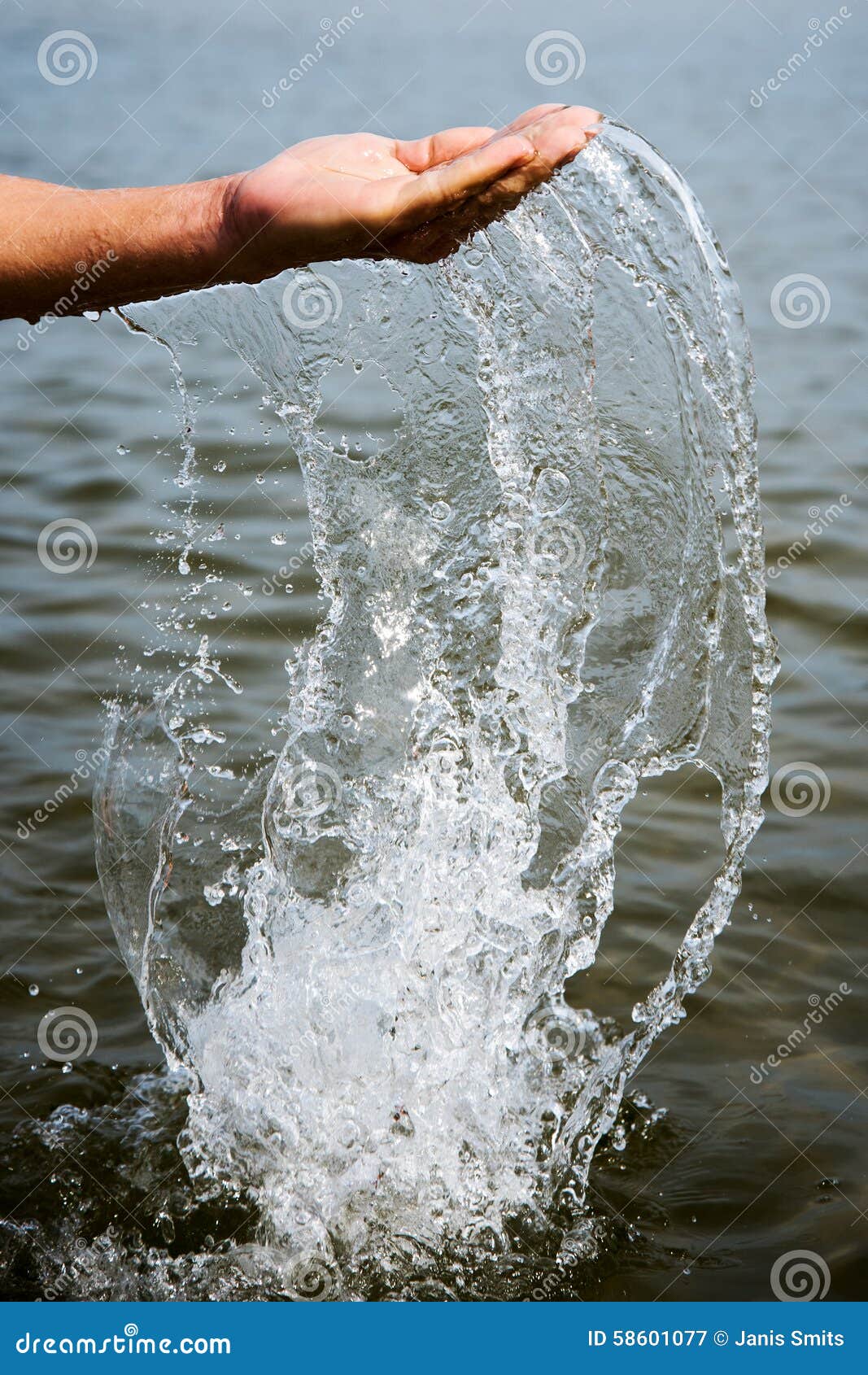 Water and hand. stock image. Image of environment, water - 58601077
