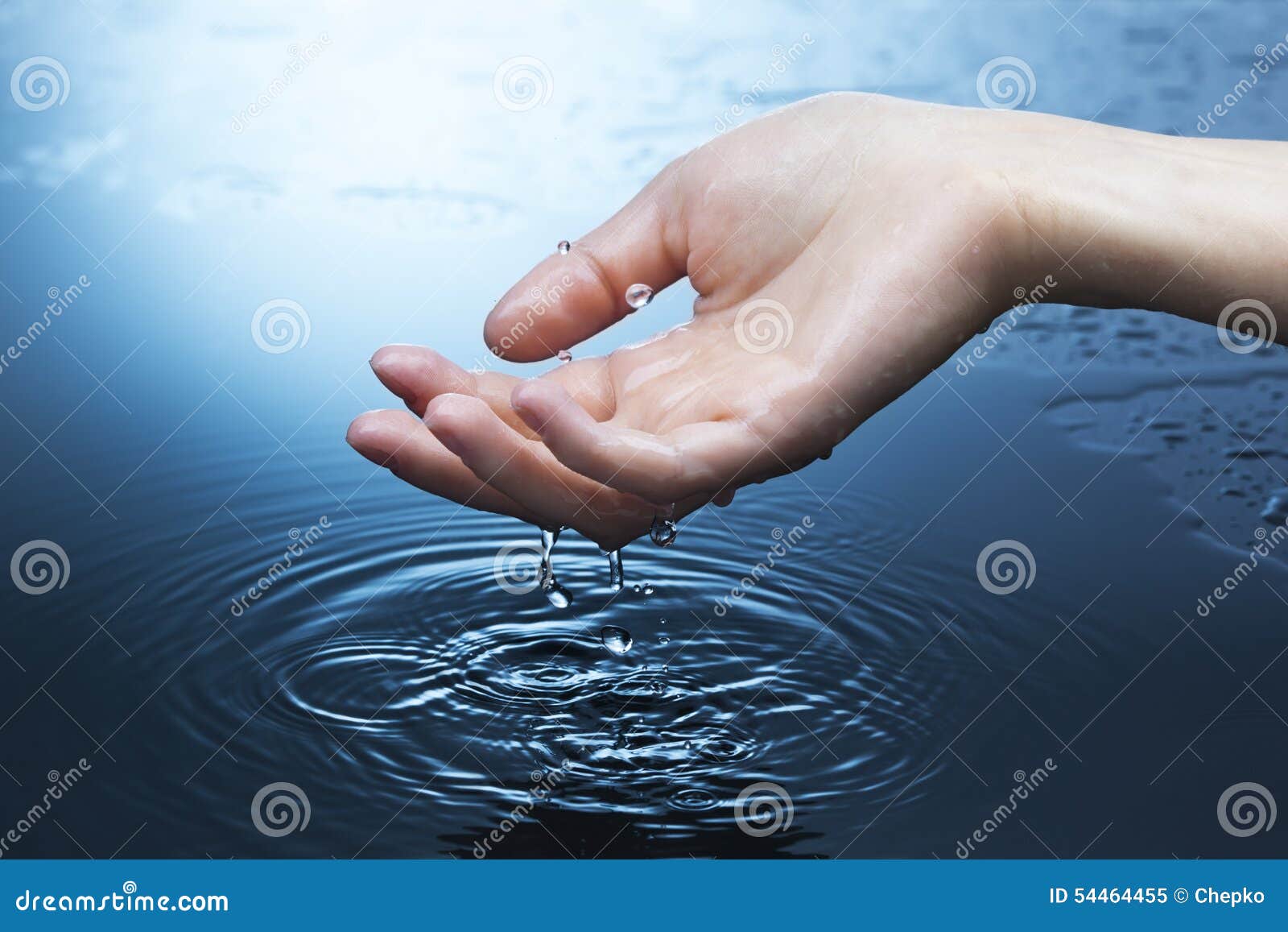 Water in hand stock image. Image of clean, hands, nature - 54464455