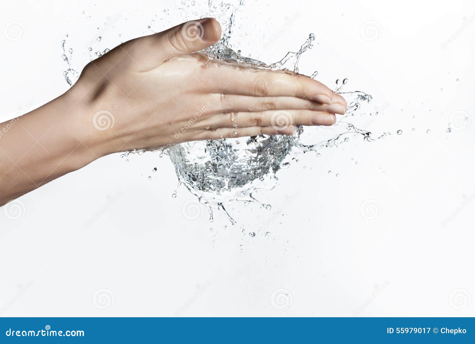 Water in hand stock image. Image of pouring, healthy - 55979017