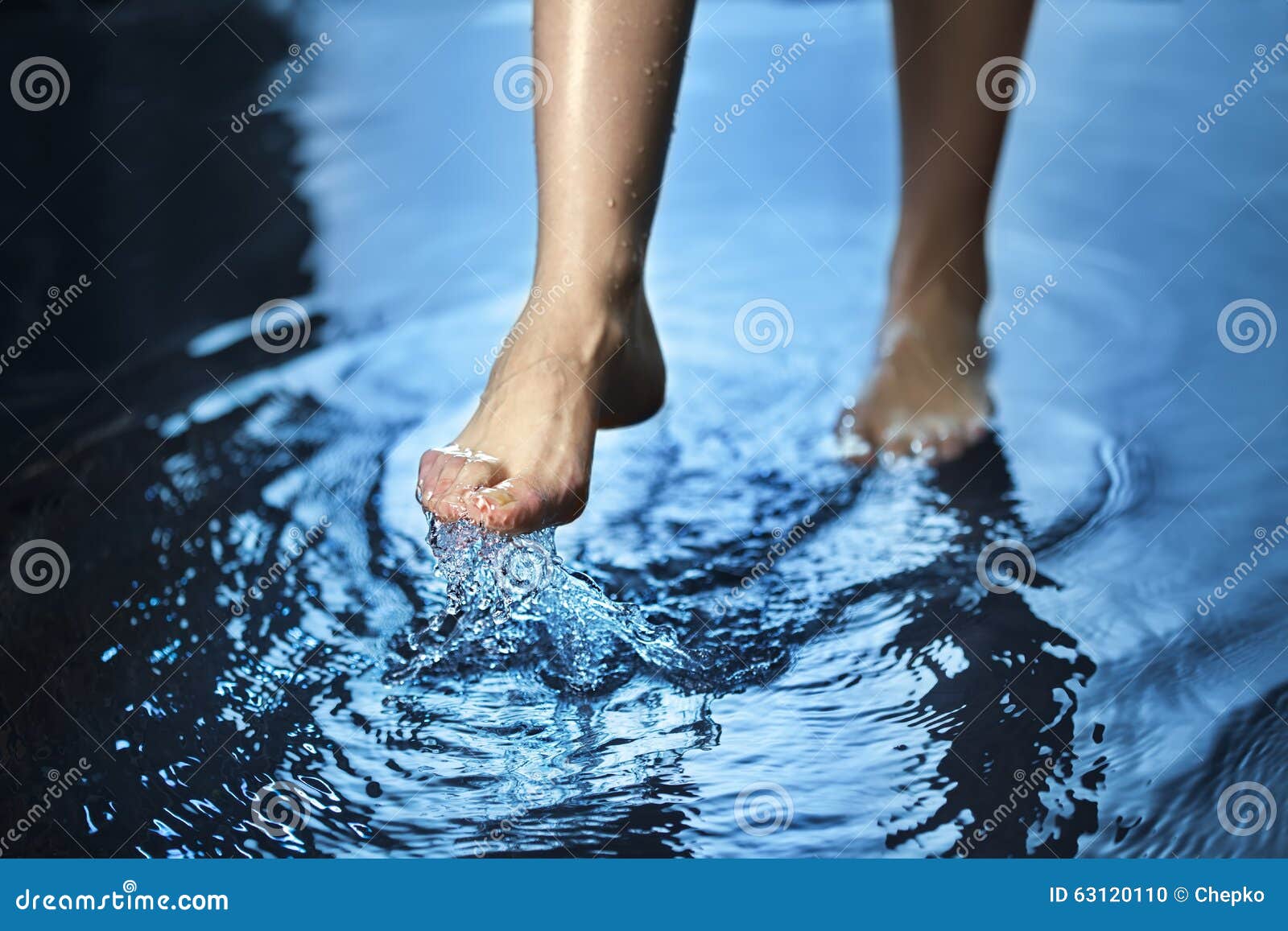 Water in hand stock photo. Image of blue, carefree, slim - 63120110