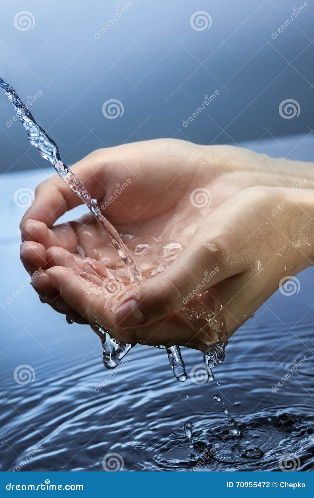 Water in hand stock photo. Image of people, harmony, clean - 70955472