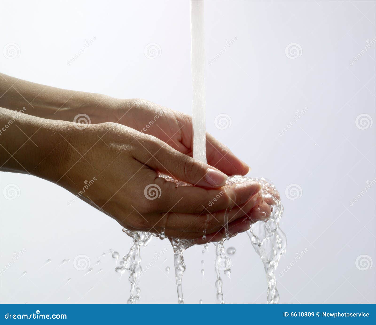 Water on the hands stock image. Image of fluid, palm, clean - 6610809