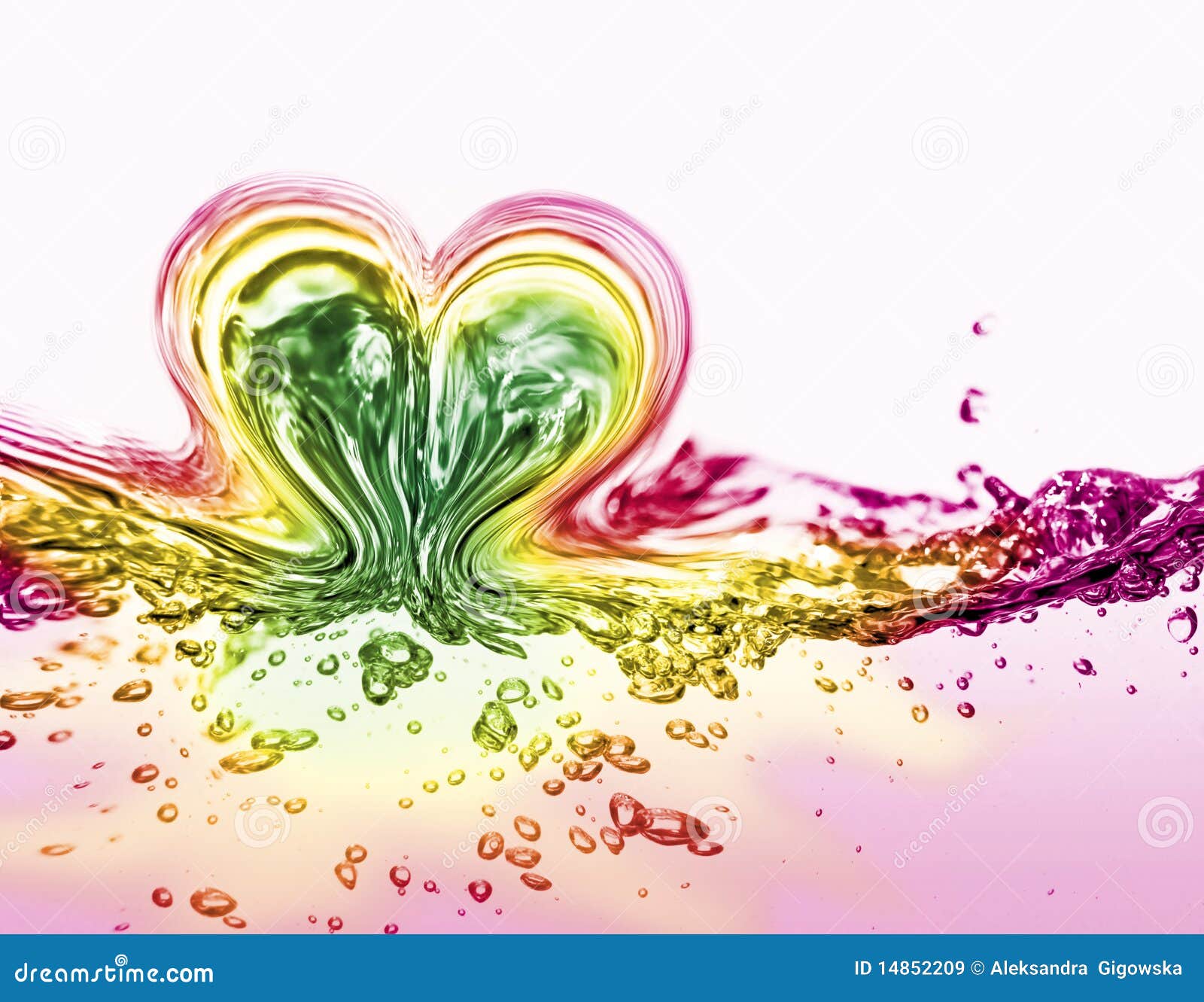 Water heart stock image. Image of motion, colorful, love - 14852209