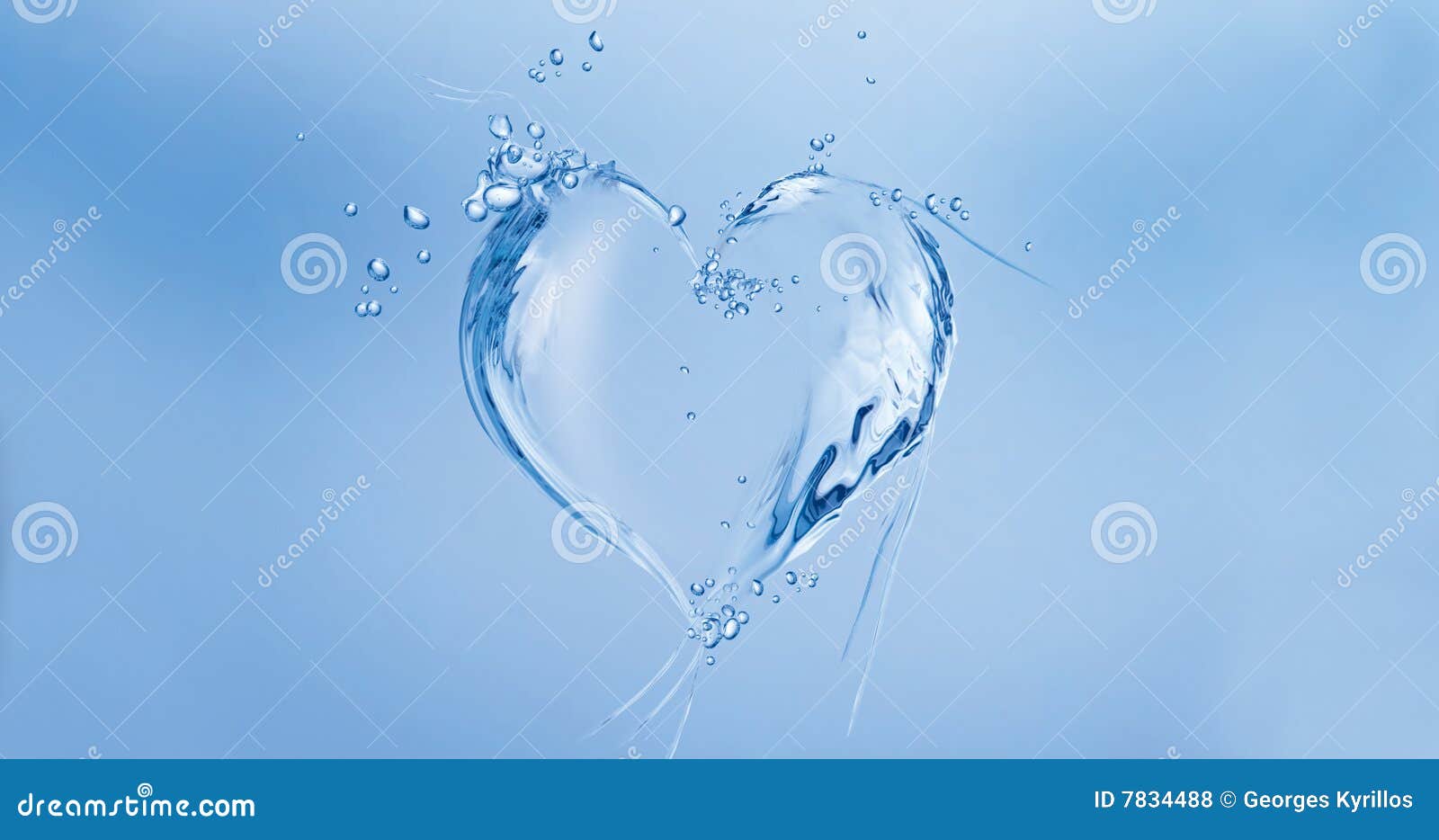 Water Heart stock photo. Image of water, love, conceptual - 7834488