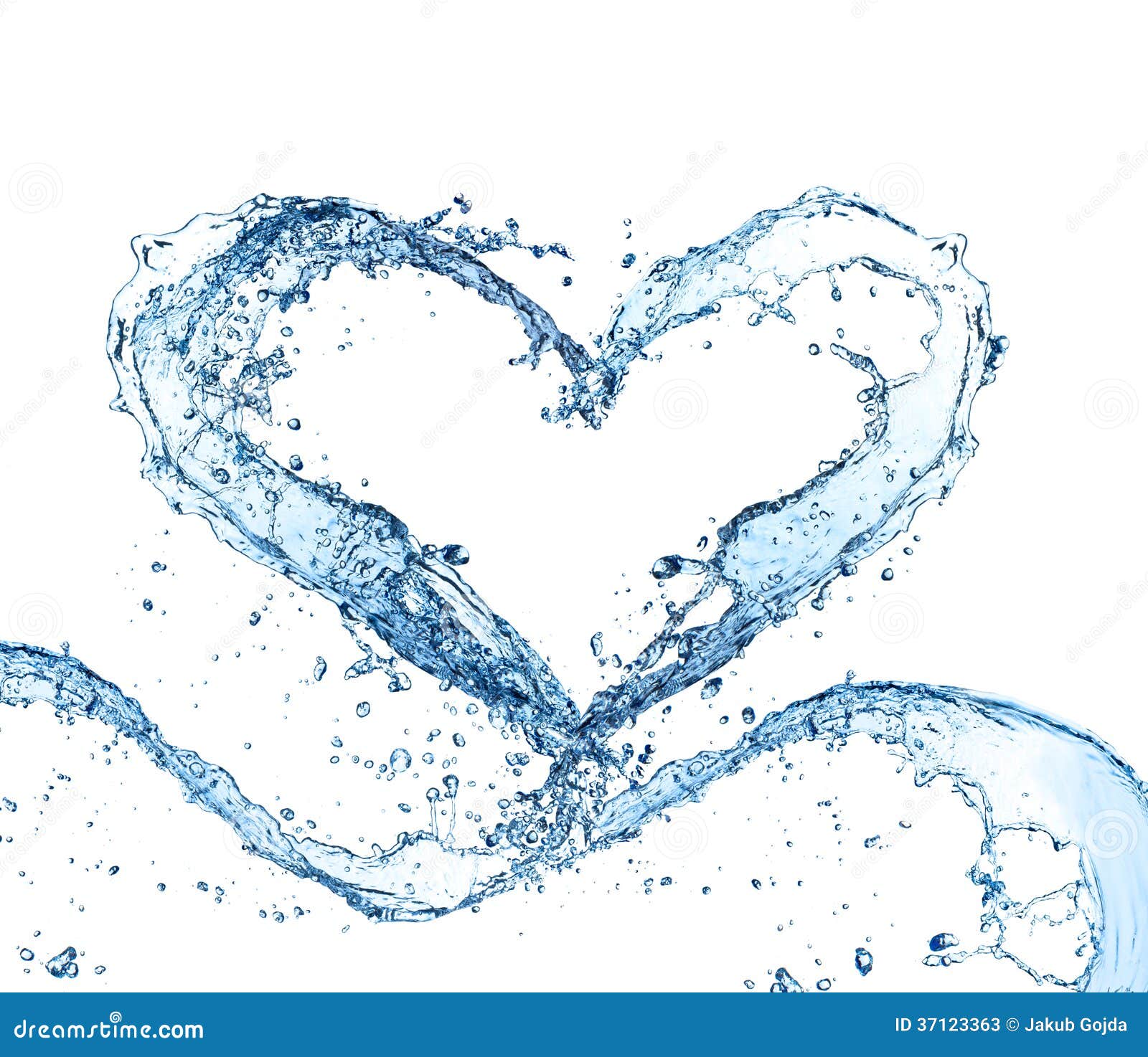 Water heart stock image. Image of drop, liquid, isolated - 37123363