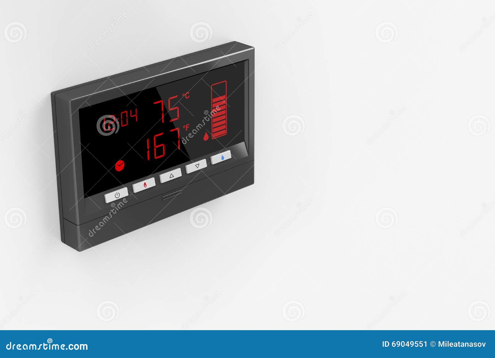Water heater control panel stock illustration. Illustration of control ...