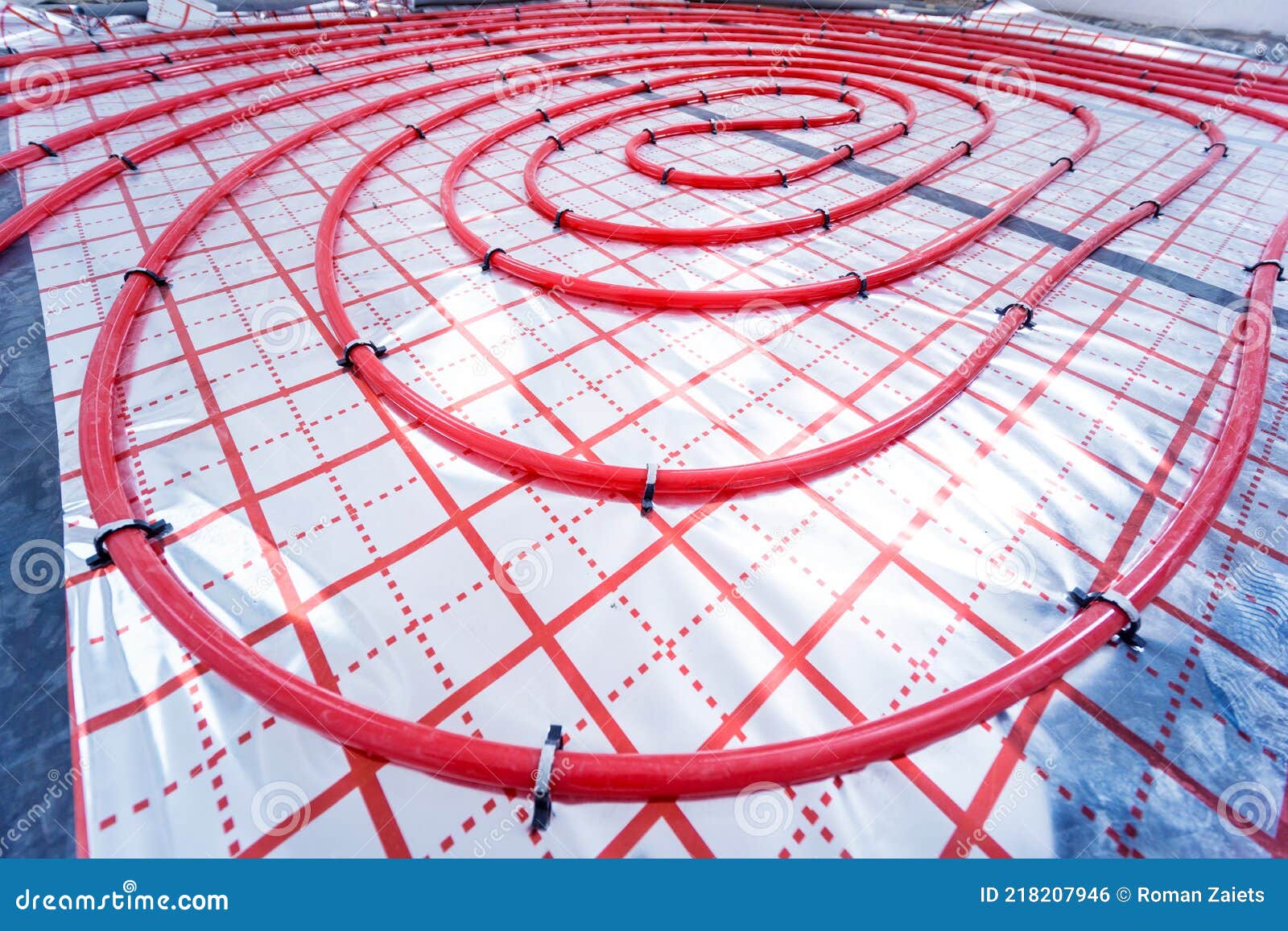 Water Heating System and Underfloor Heating System Stock Photo - Image ...