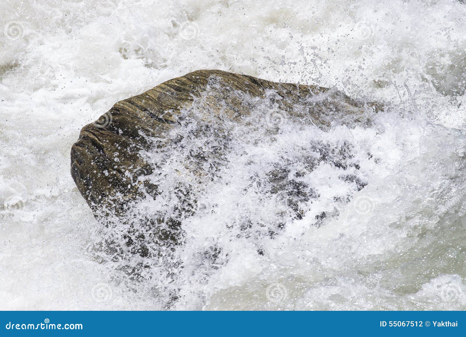 Water hitting rock stock photo. Image of awash, crash - 55067512