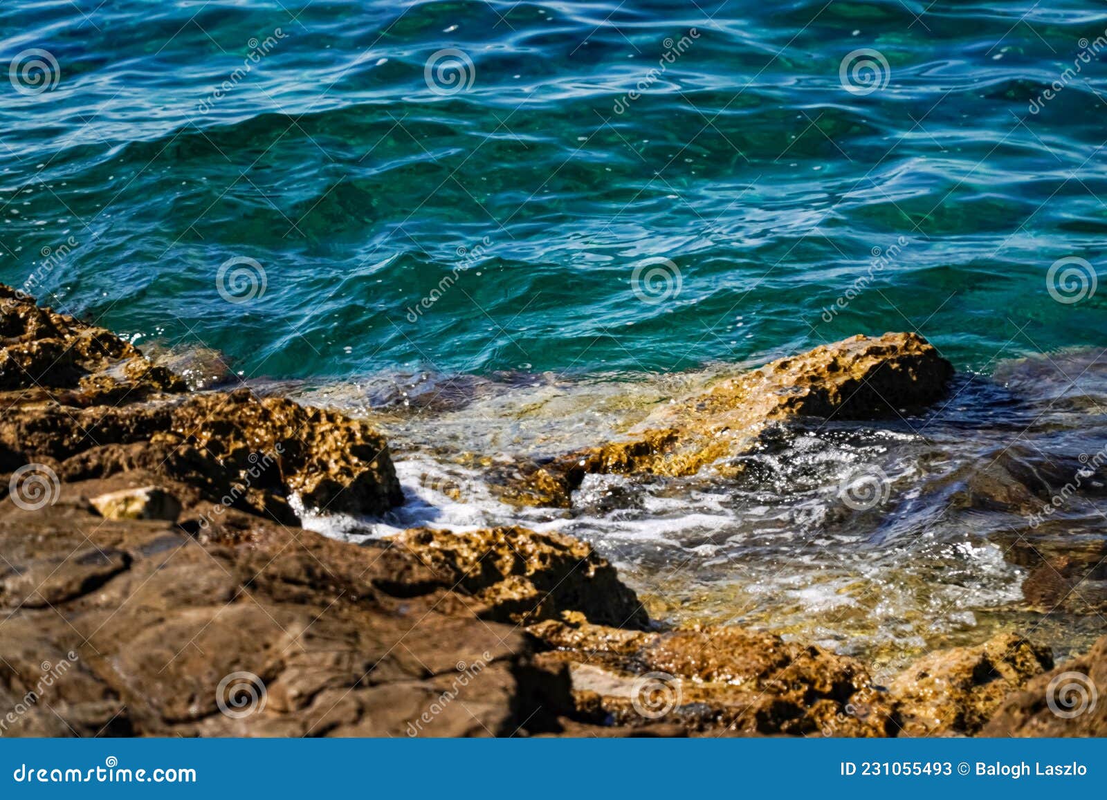 Water Hitting the Rocks , the Sea Waves Stock Image - Image of bird ...