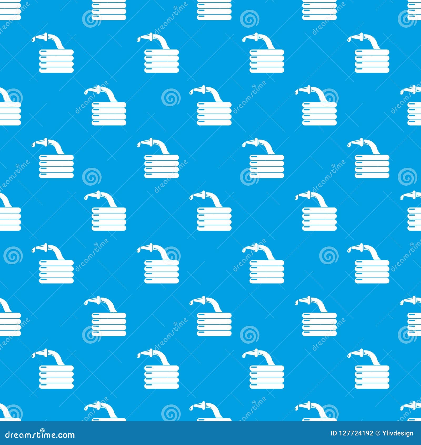 Water Hose Pattern Vector Seamless Blue Stock Vector - Illustration of ...
