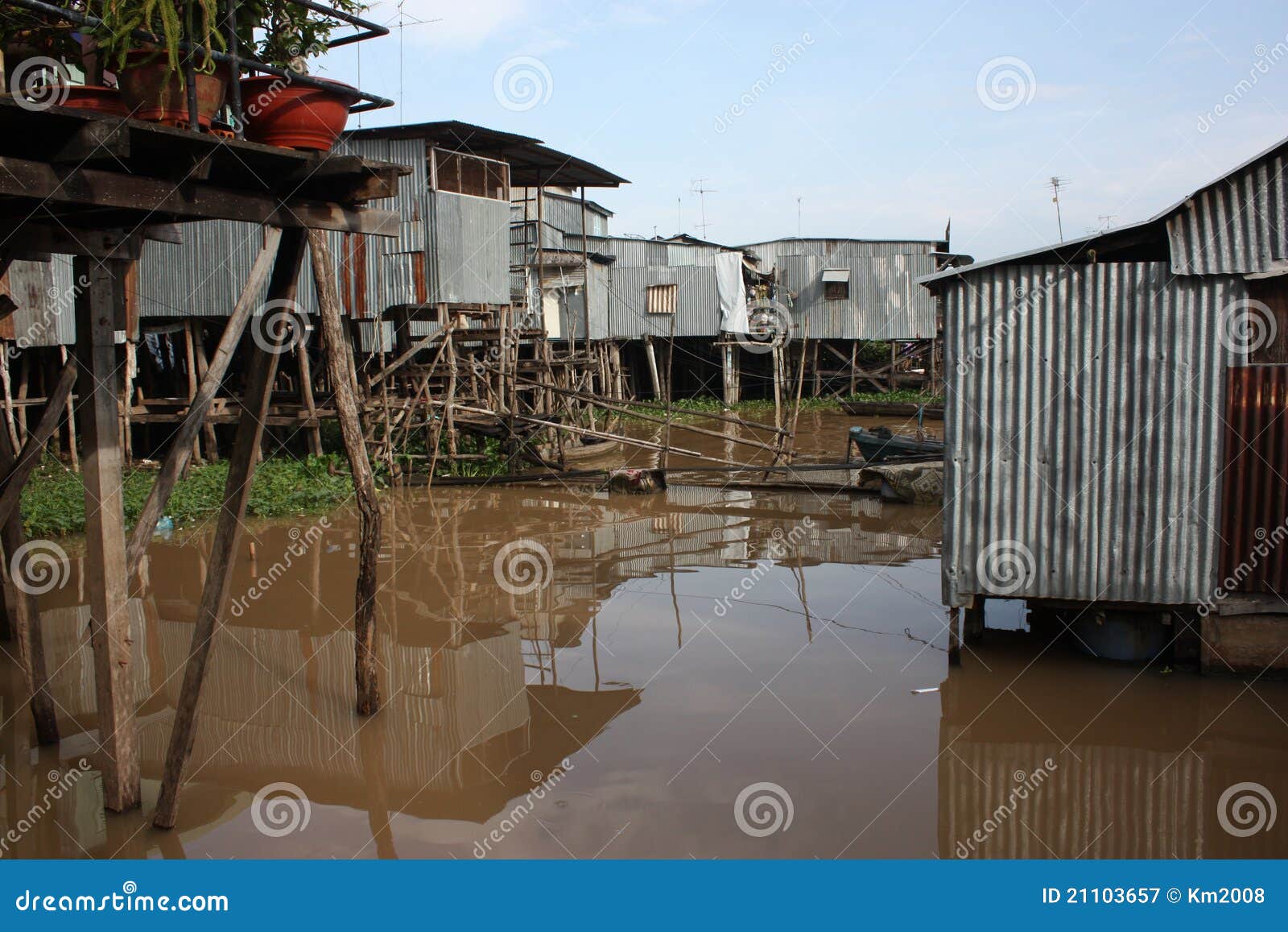 Water Houses stock image. Image of shack, shacks, metal - 21103657
