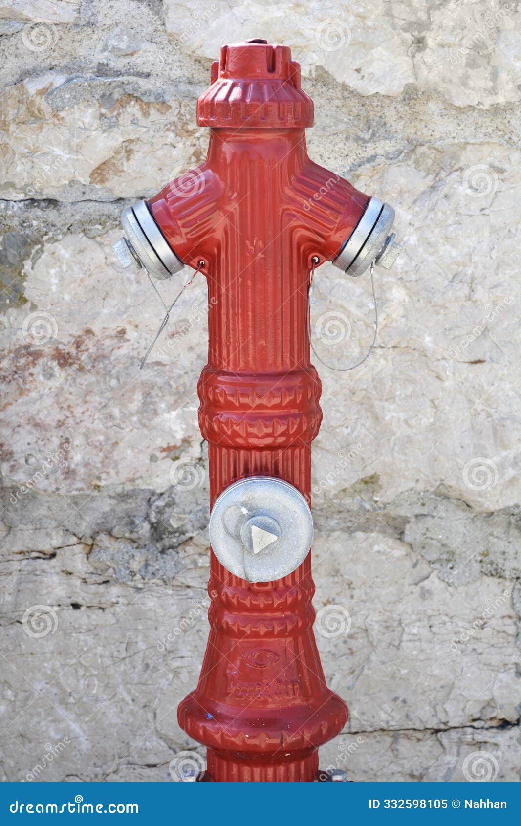 Water Hydrant Sign With Red Metal Frame Stock Photography ...