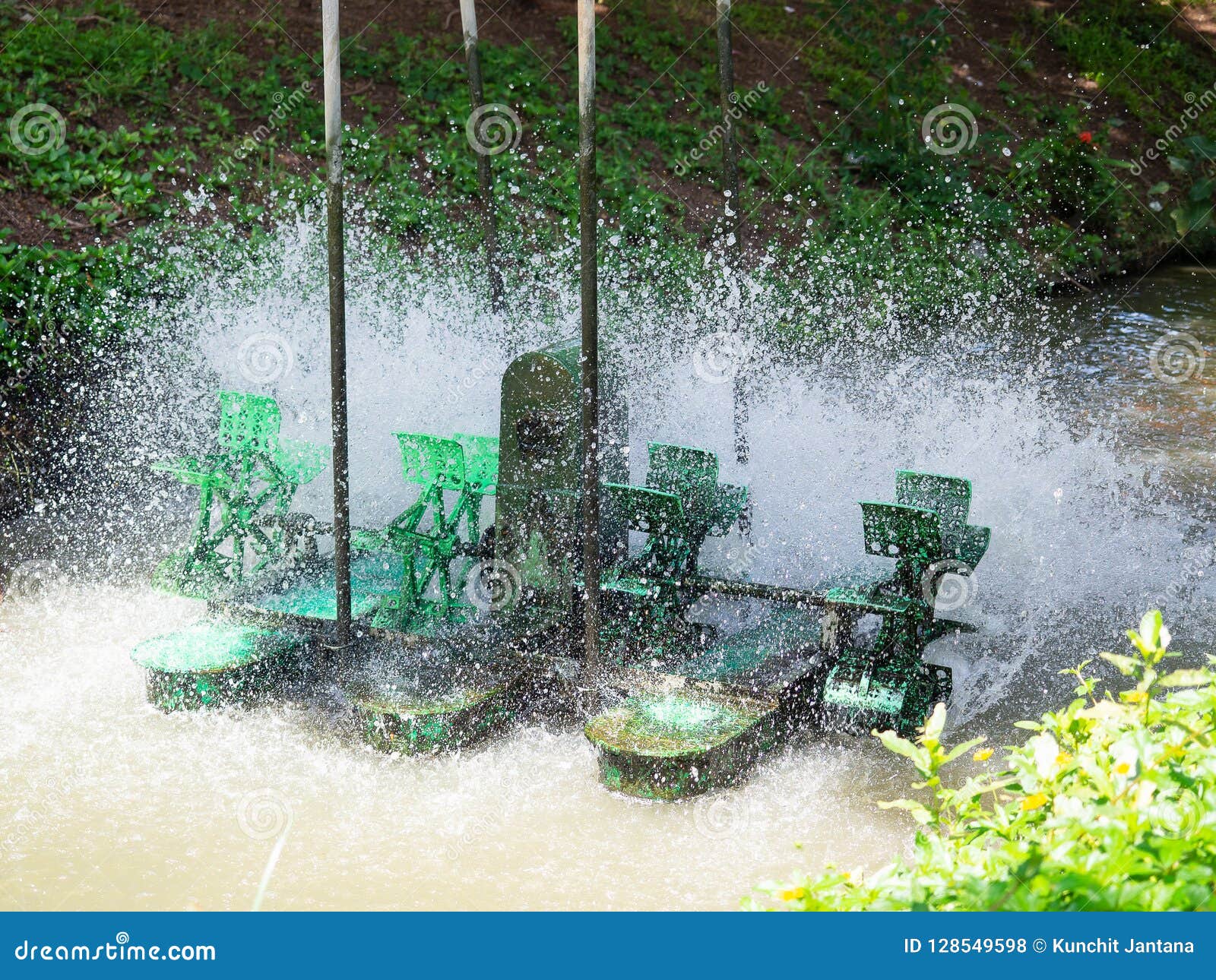 Water Hydraulic Turbines Allow Wastewater Into Clean Water. Water ...