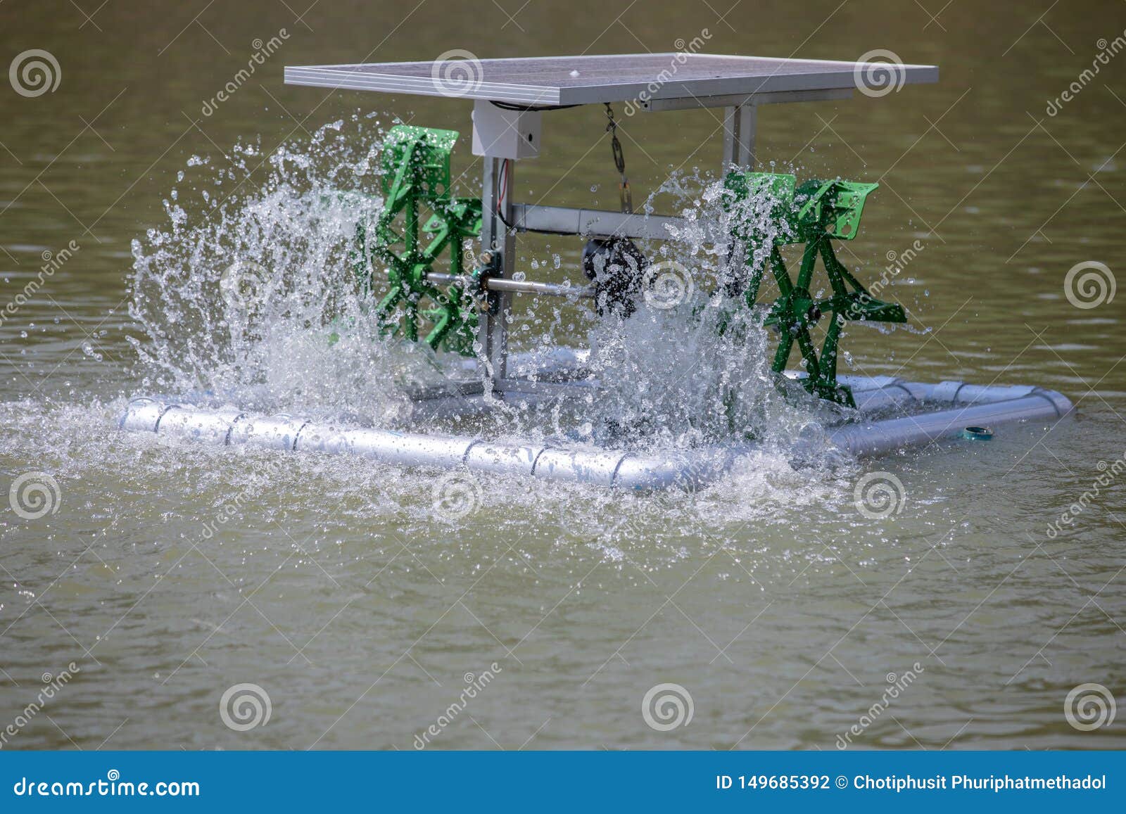 Water Hydraulic Turbine For Water Treatment And Circulation Of Oxygen ...