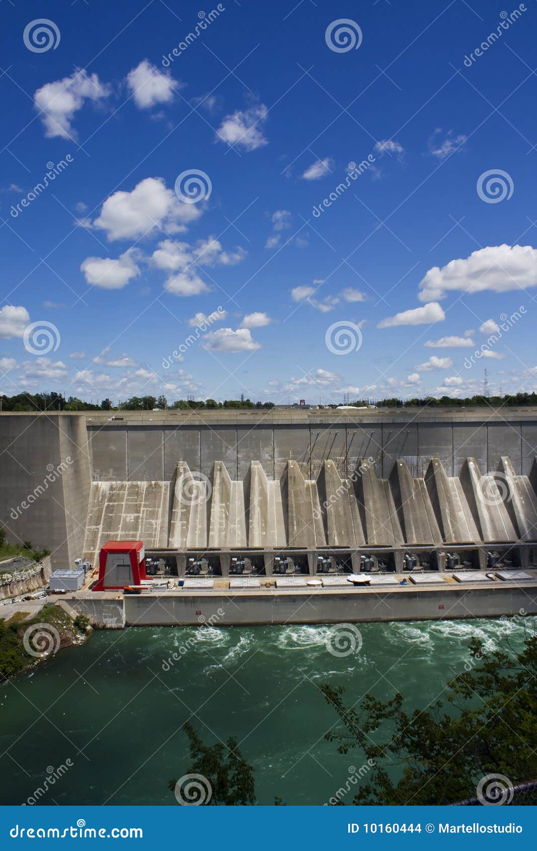 Water Hydro Dam stock photo. Image of blue, lake, niagara - 10160444