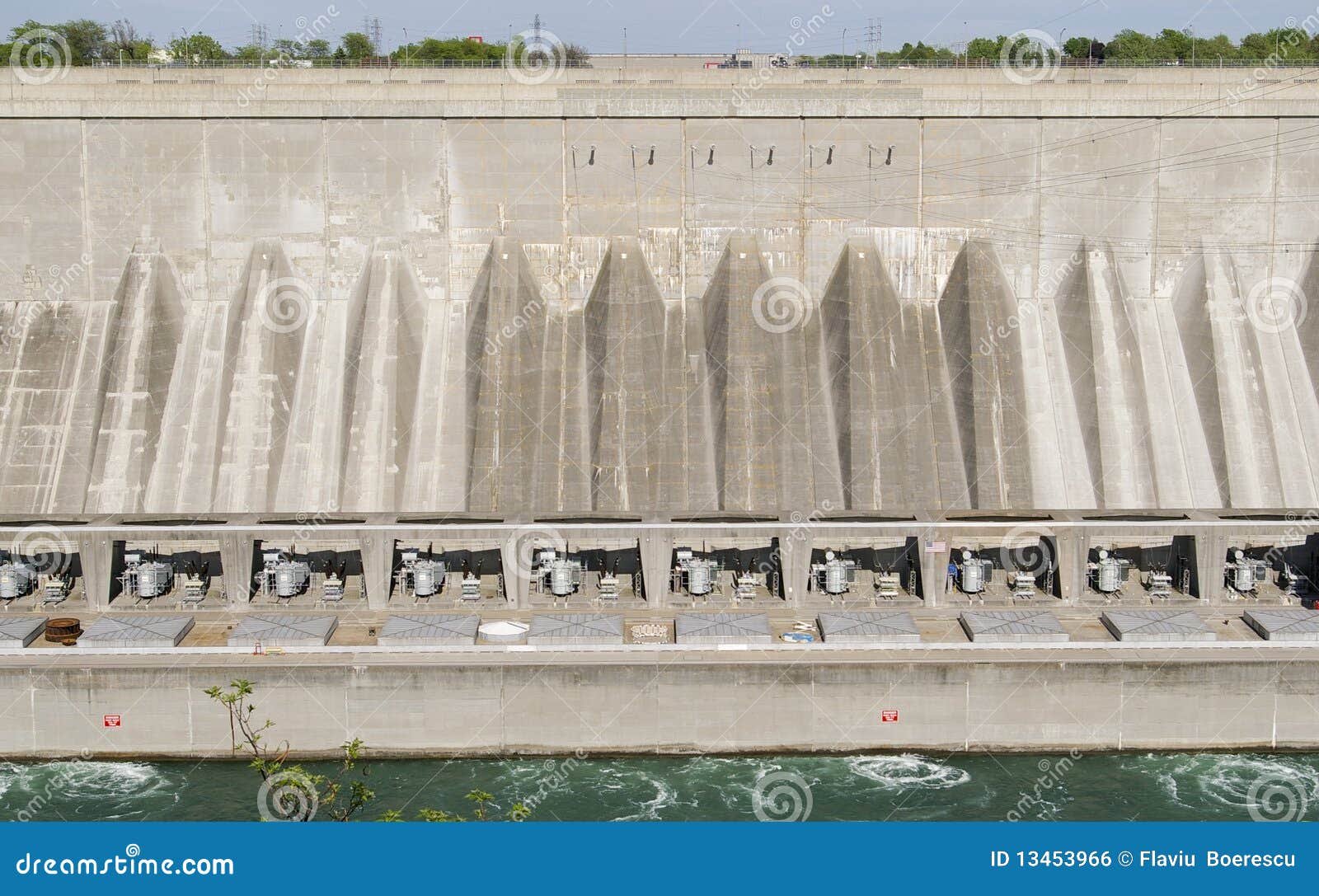 Water Hydro Dam at Niagara Falls Stock Photo - Image of blue, falls ...
