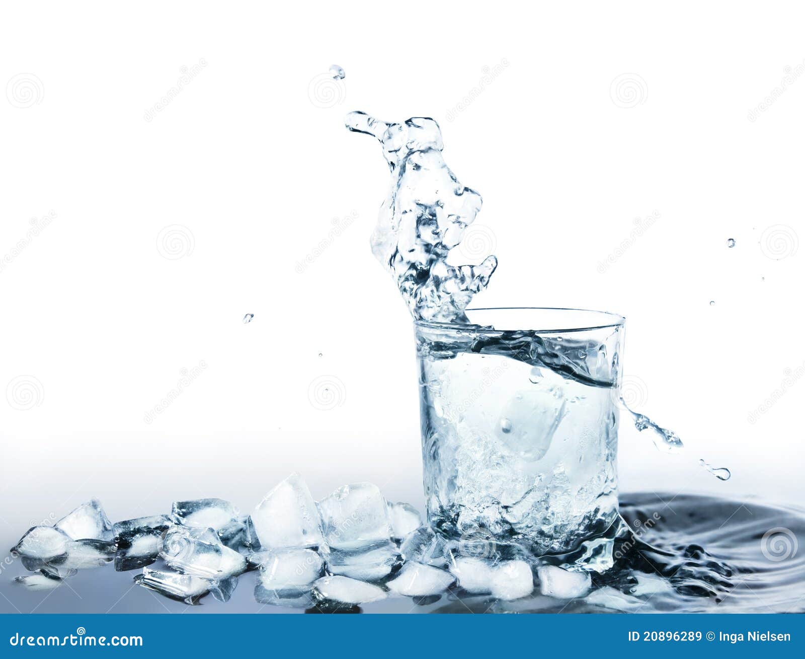 Water with ice stock image. Image of refreshing, pure - 20896289