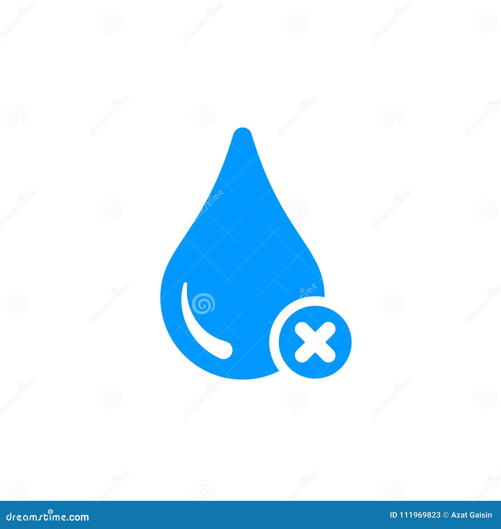 Water Icon with Cancel Sign. Water Icon and Close, Delete, Remove ...